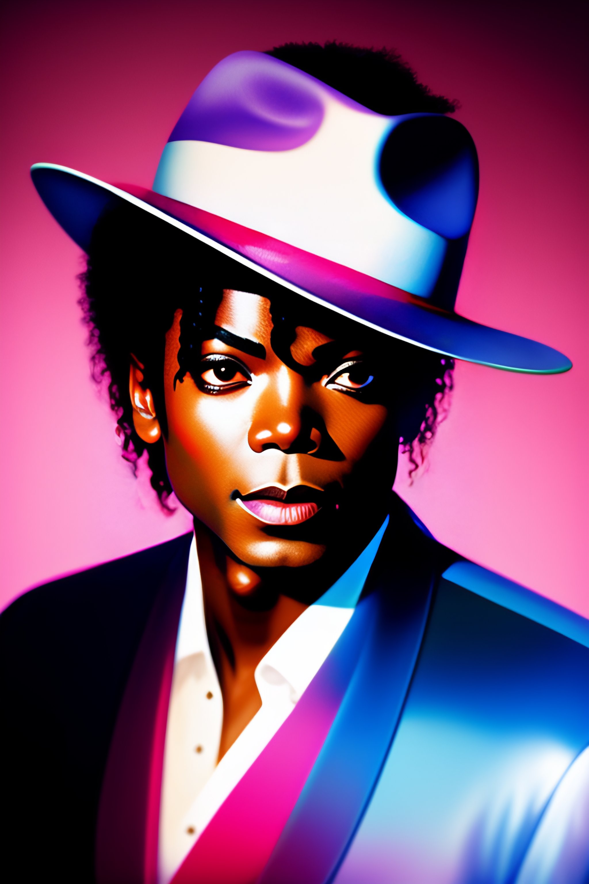 Lexica - Michael jackson, portrait of an anime character hyper realistic