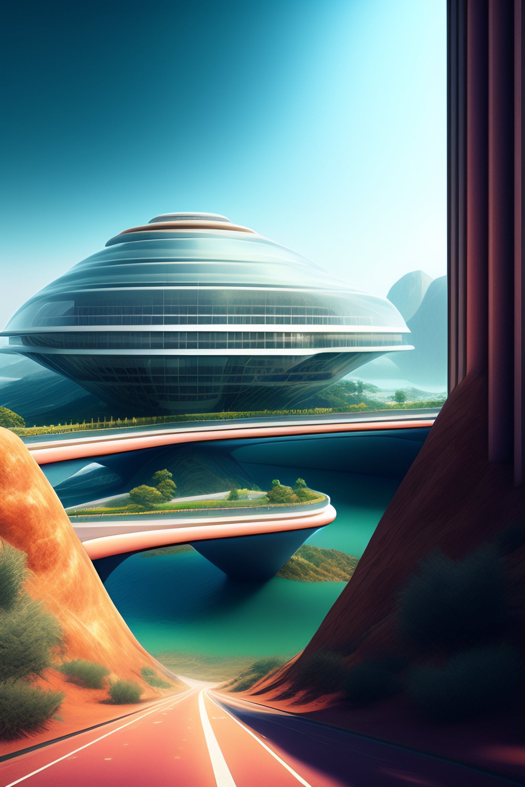 Lexica - New architecture that becomes popular in 2050 with a highway ...