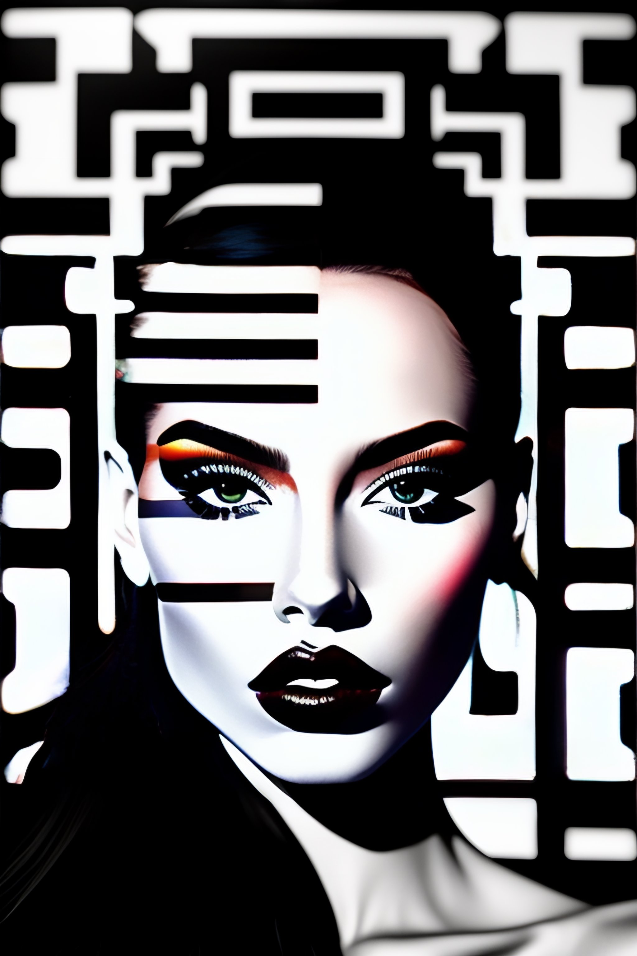 Lexica - Op art, hyper style girl portrait with the sexiest body ever ...