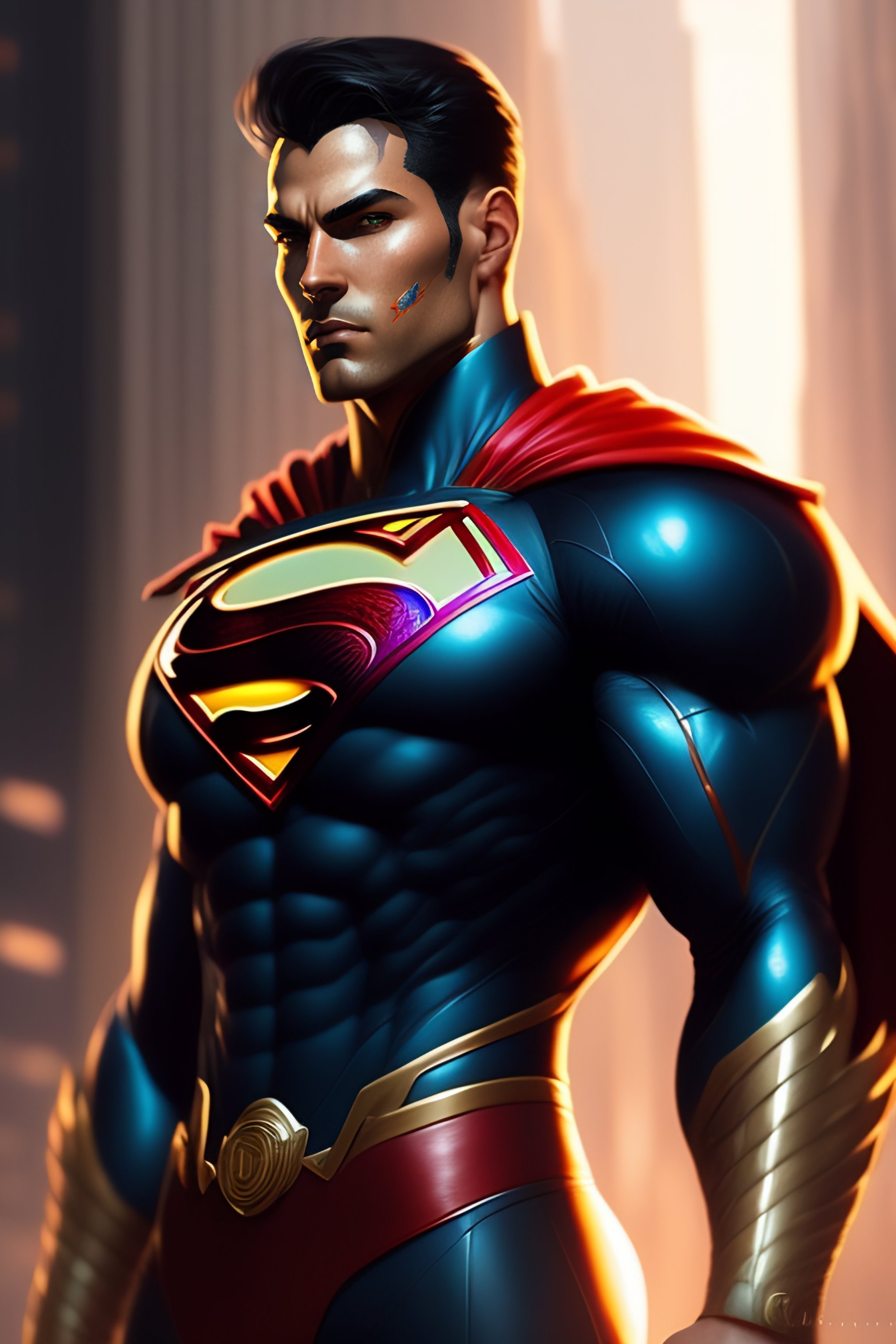 Lexica - Superman cyberpunk sharp details, sharp focus, elegant, highly ...