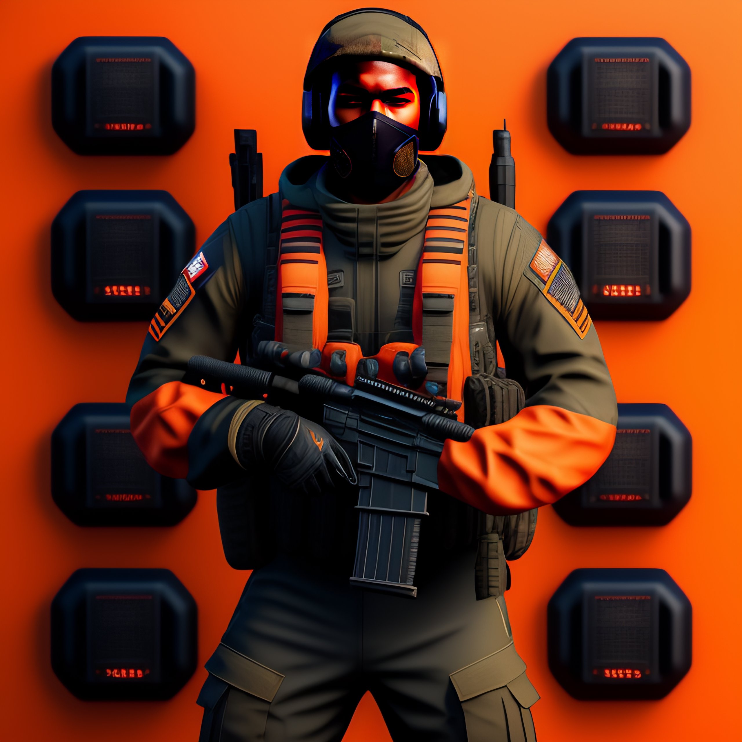 Lexica - CS-GO terrorist player, deluxe skin, militar symbols and ...