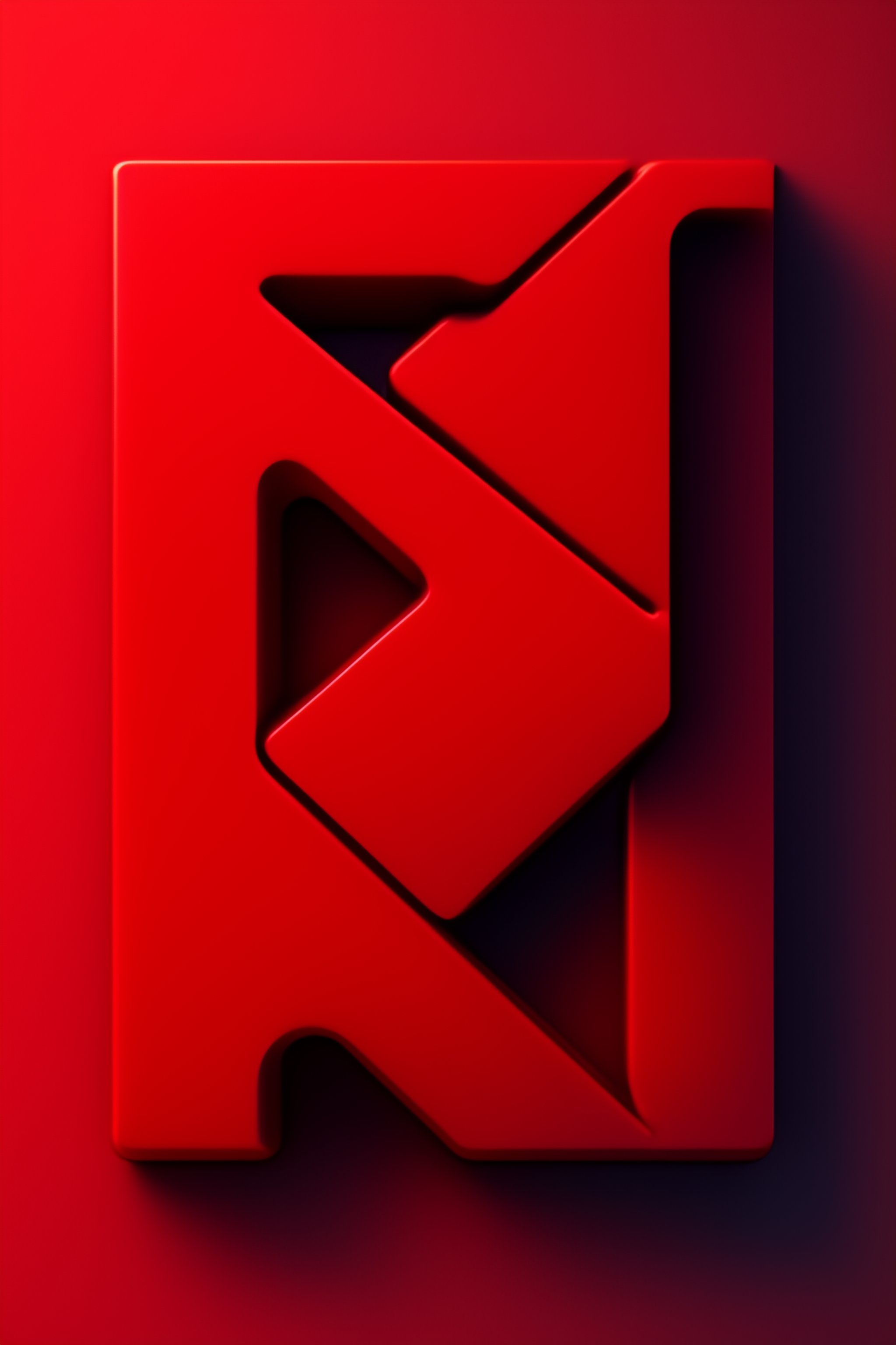 Lexica - Abstract red color alphabet ’Z’ logo, 3d render, artstation, 8k