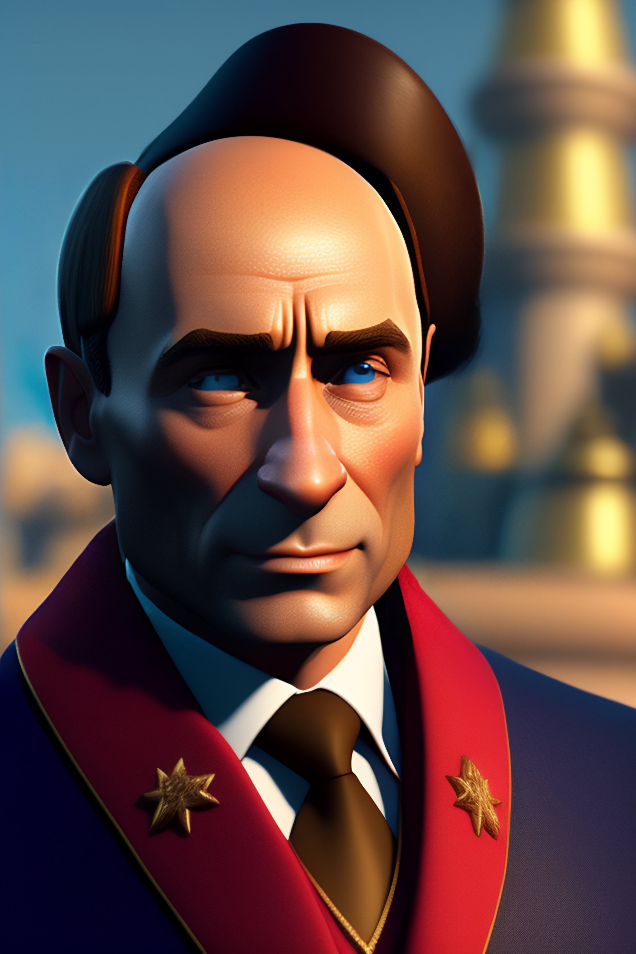 Lexica - "Vladimir Putin" as a pixar disney character from up ( 2 0 0 9 ...