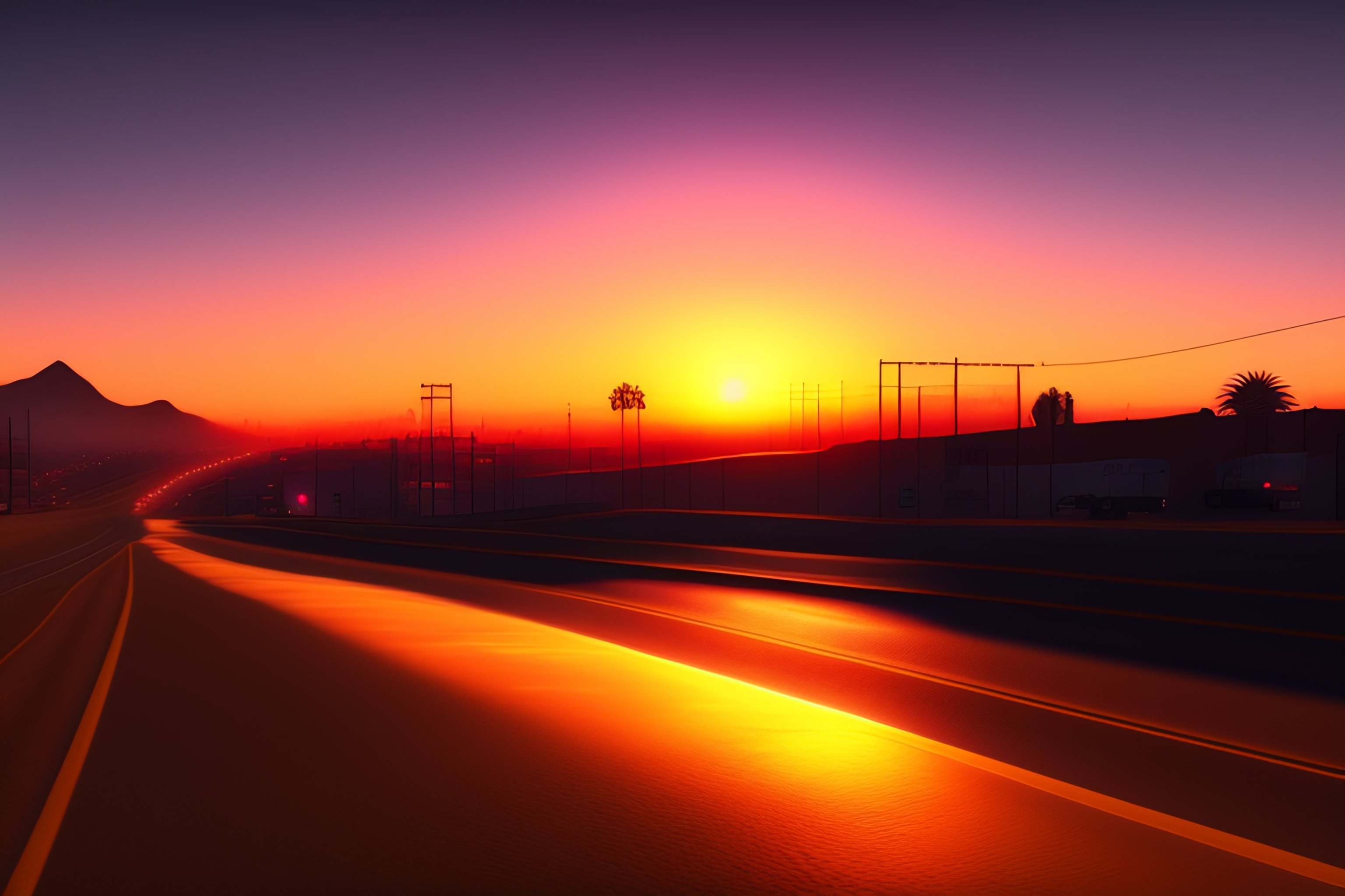 Lexica - Sunset, california, los ángeles, Compton, realistic, 4k, 8k ...