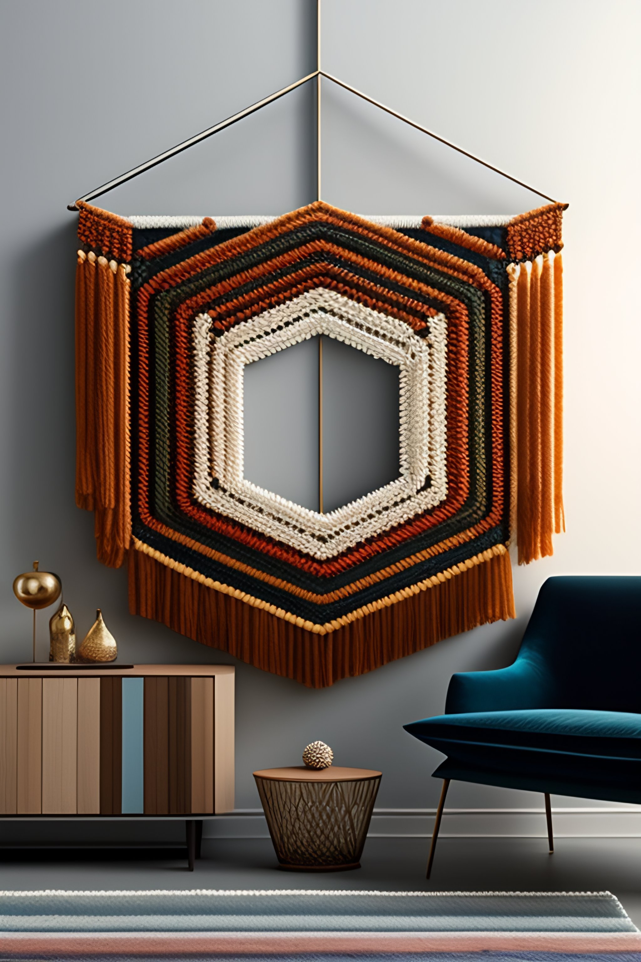 Lexica - Macramé tableau