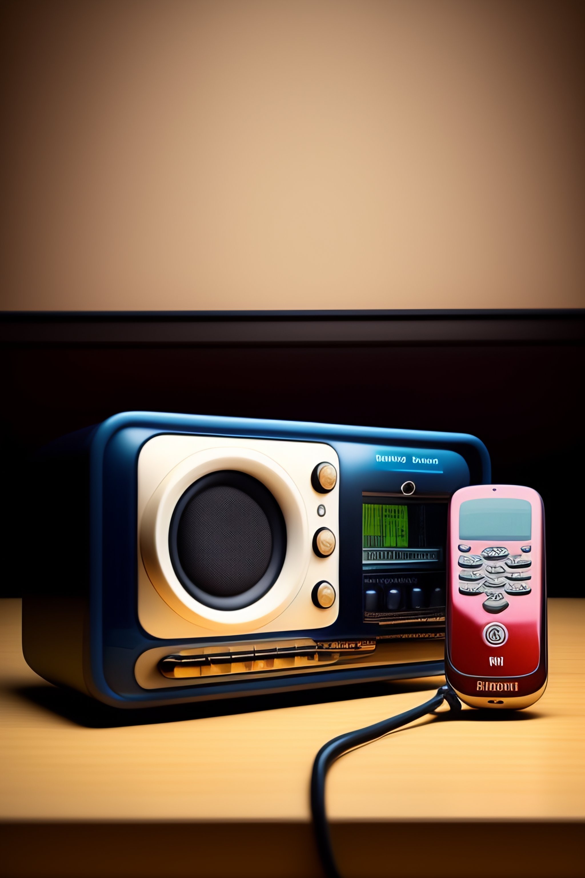 Lexica - A radio with a pill and its written on the radio : DOSE D'ACTU