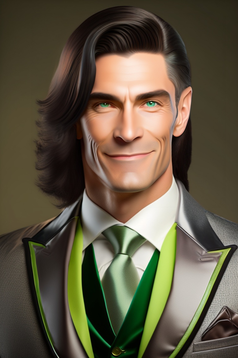 Lexica - Handsome evil looking muscular noble wizard man in a suit who ...