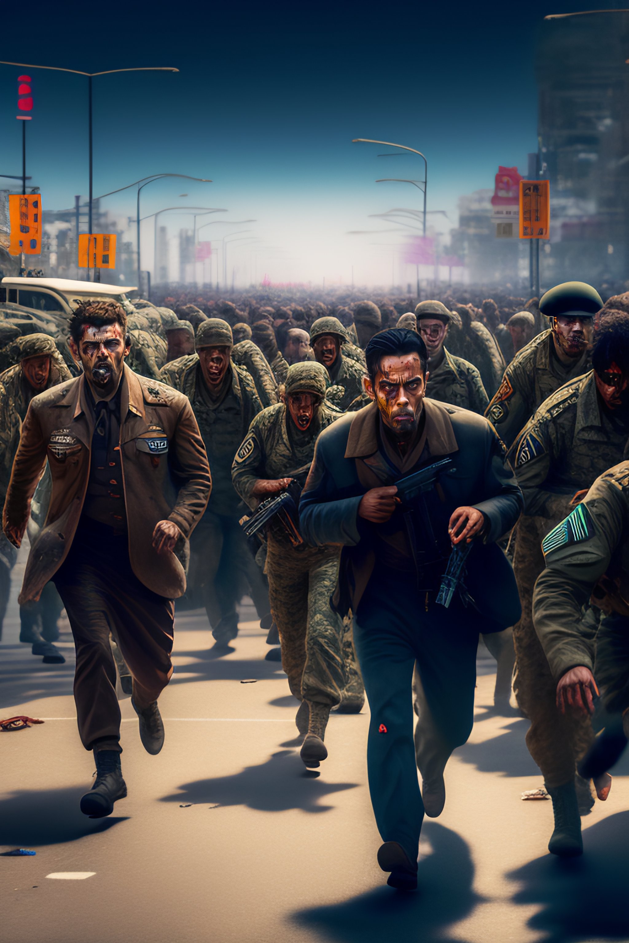 Lexica - Zombies attacking survivors in new your city unarmed ...