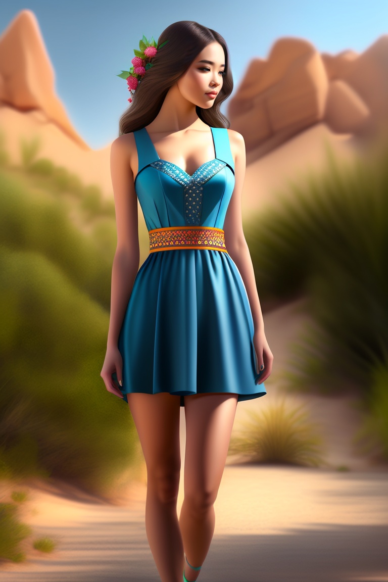 Lexica - Make myself a girl in sundress, 4k