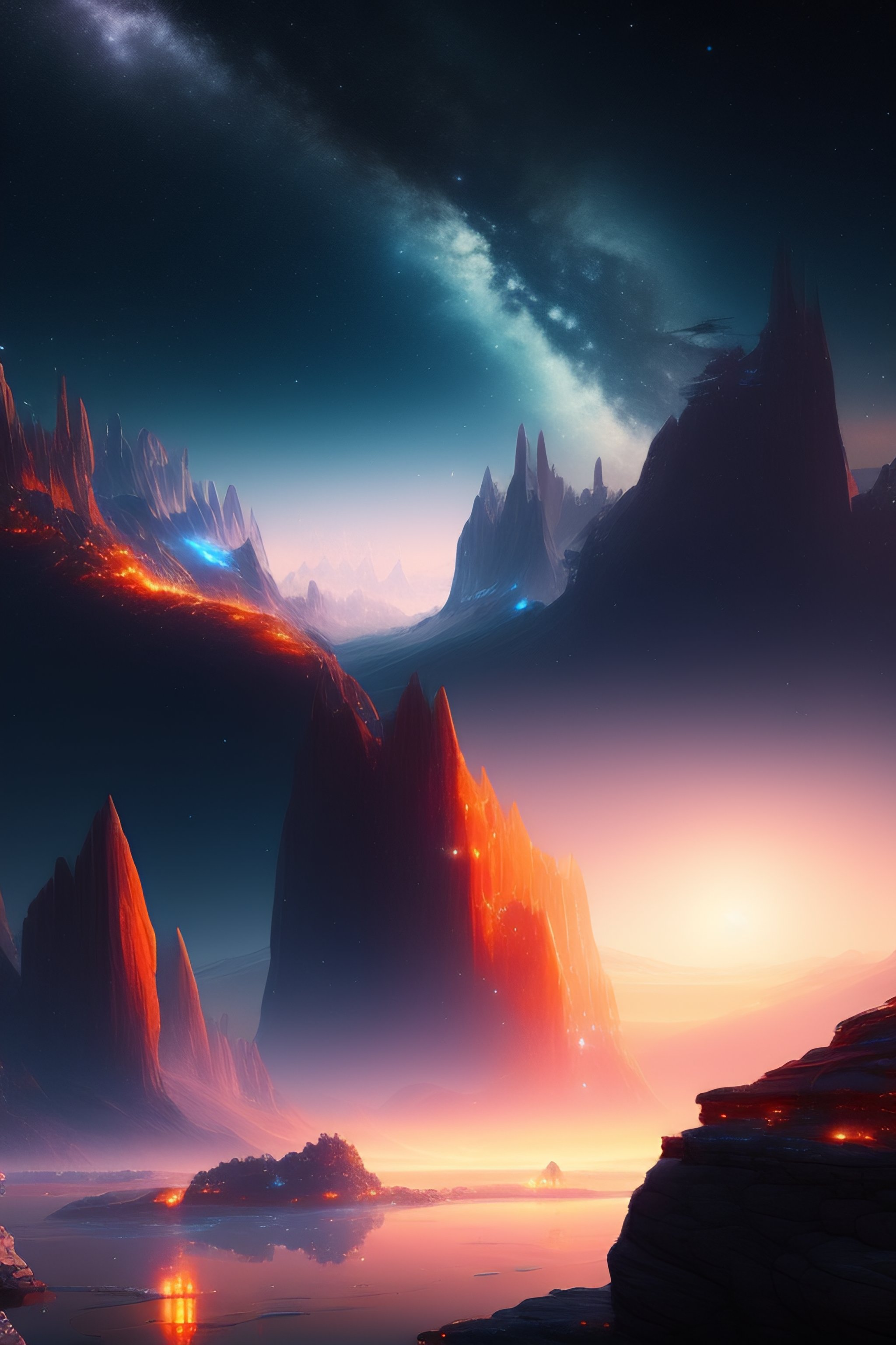 Lexica - Starry sky night unreal engine octane render trending on ...