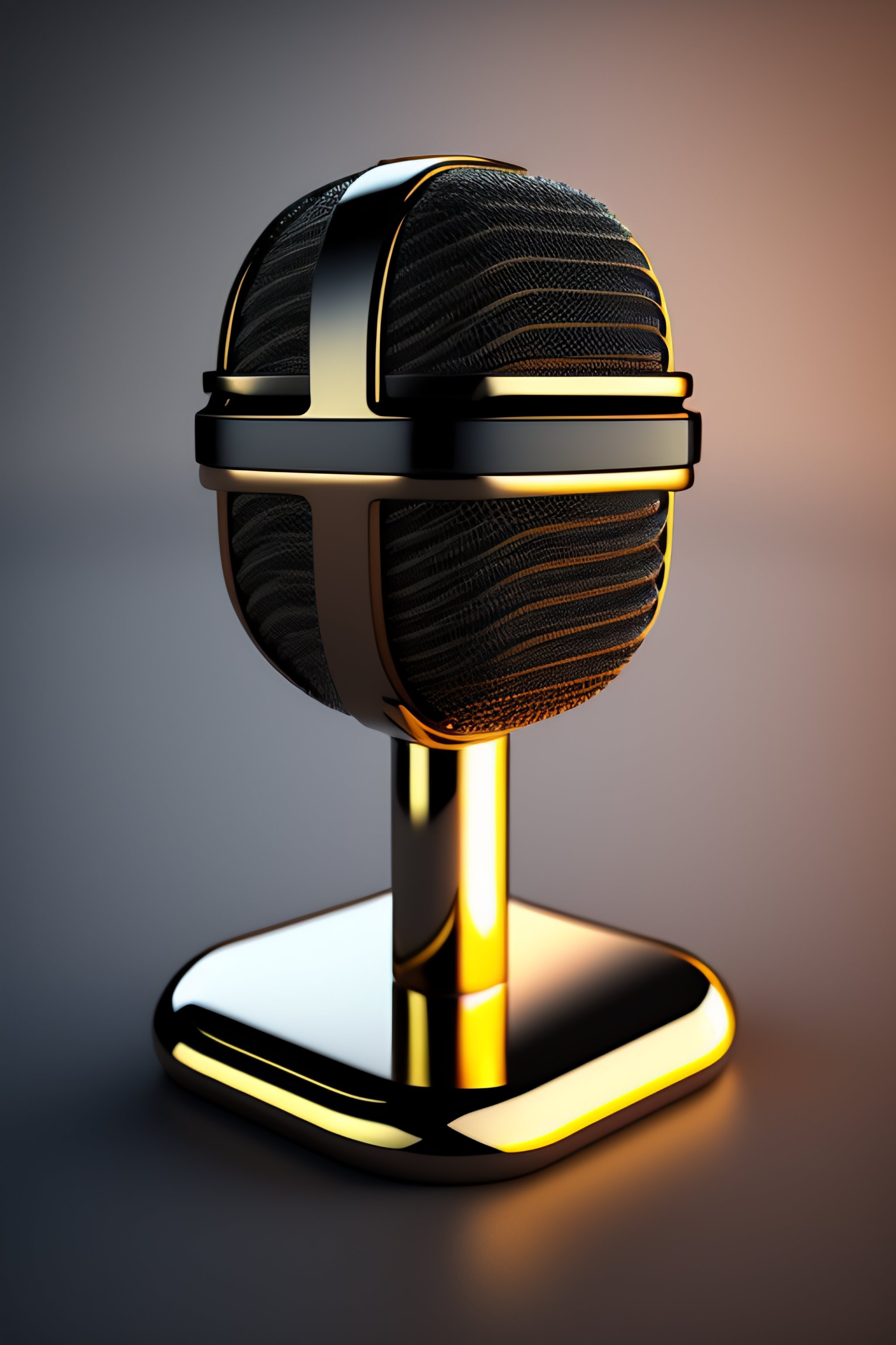 Lexica - IOS app icon design of a skeuomorphic microphone icon ...