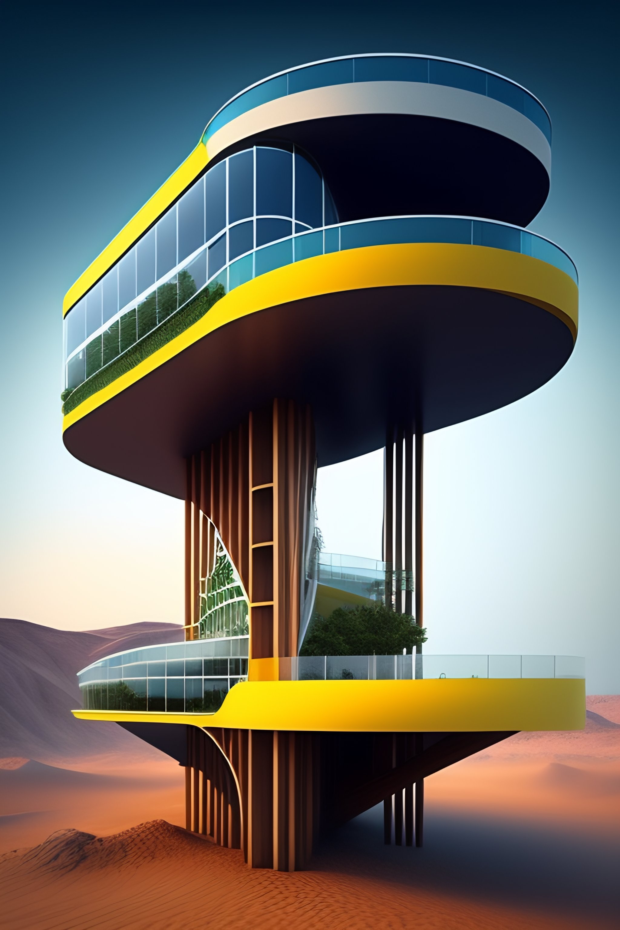 Lexica - New architecture that becomes popular in 2050 with a highway ...