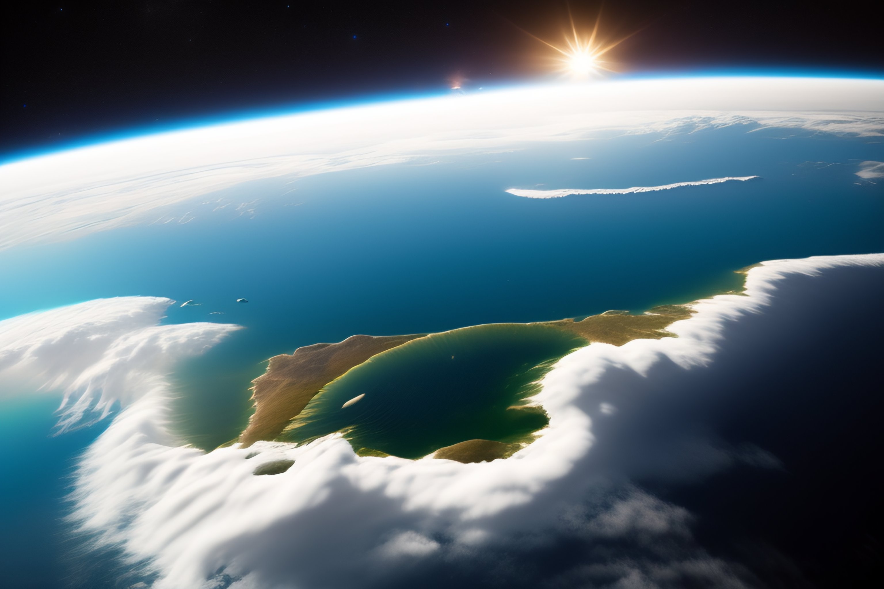 Lexica - Scenic view of planet earth from space