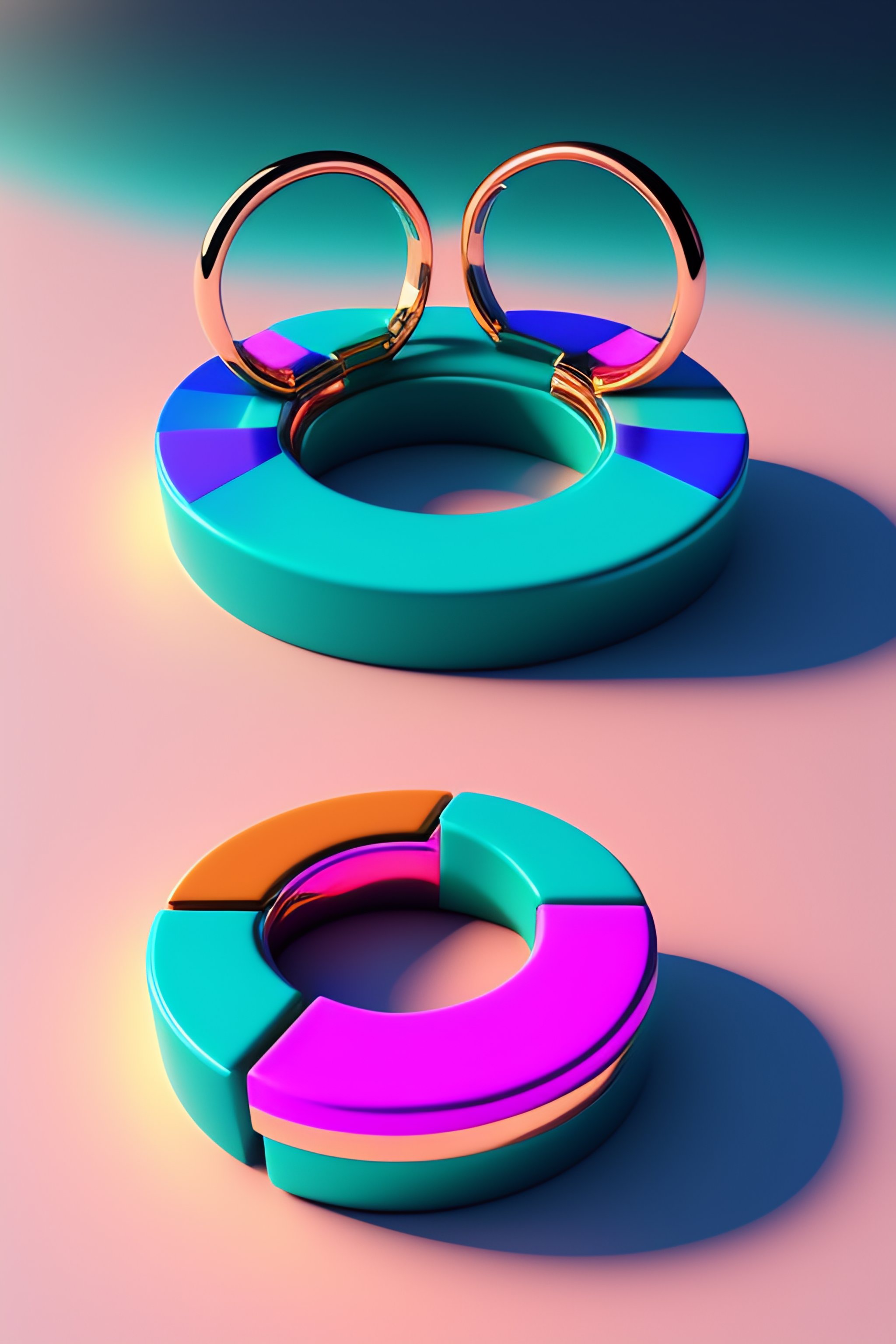 Lexica - Hyper detailed minimalistic geometric hoop earring design ...