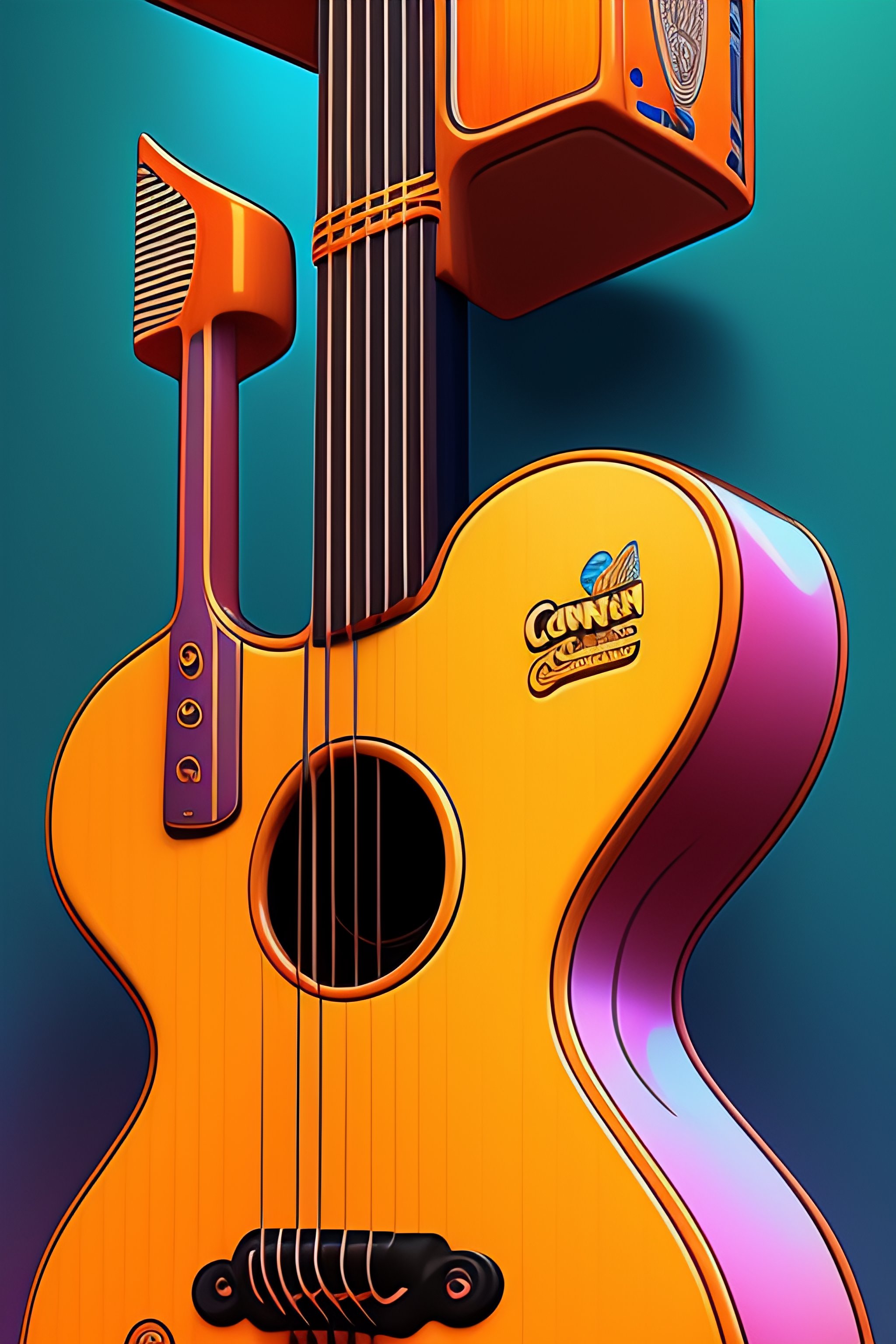 Lexica - A study of cell shaded cartoon of conga, a cuban salsa ...