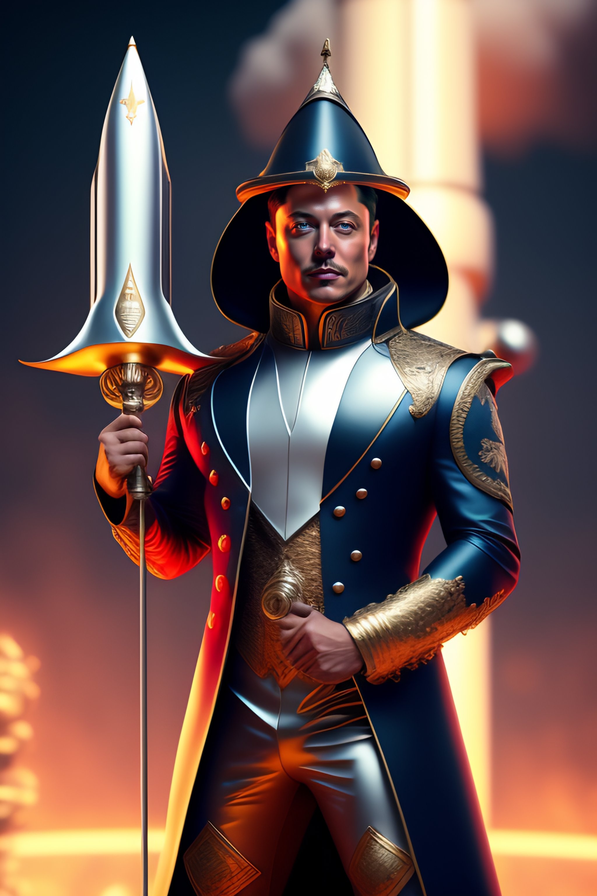 Lexica - Realistic style, 3d Unreal engine, Elon Musk person, wearing ...