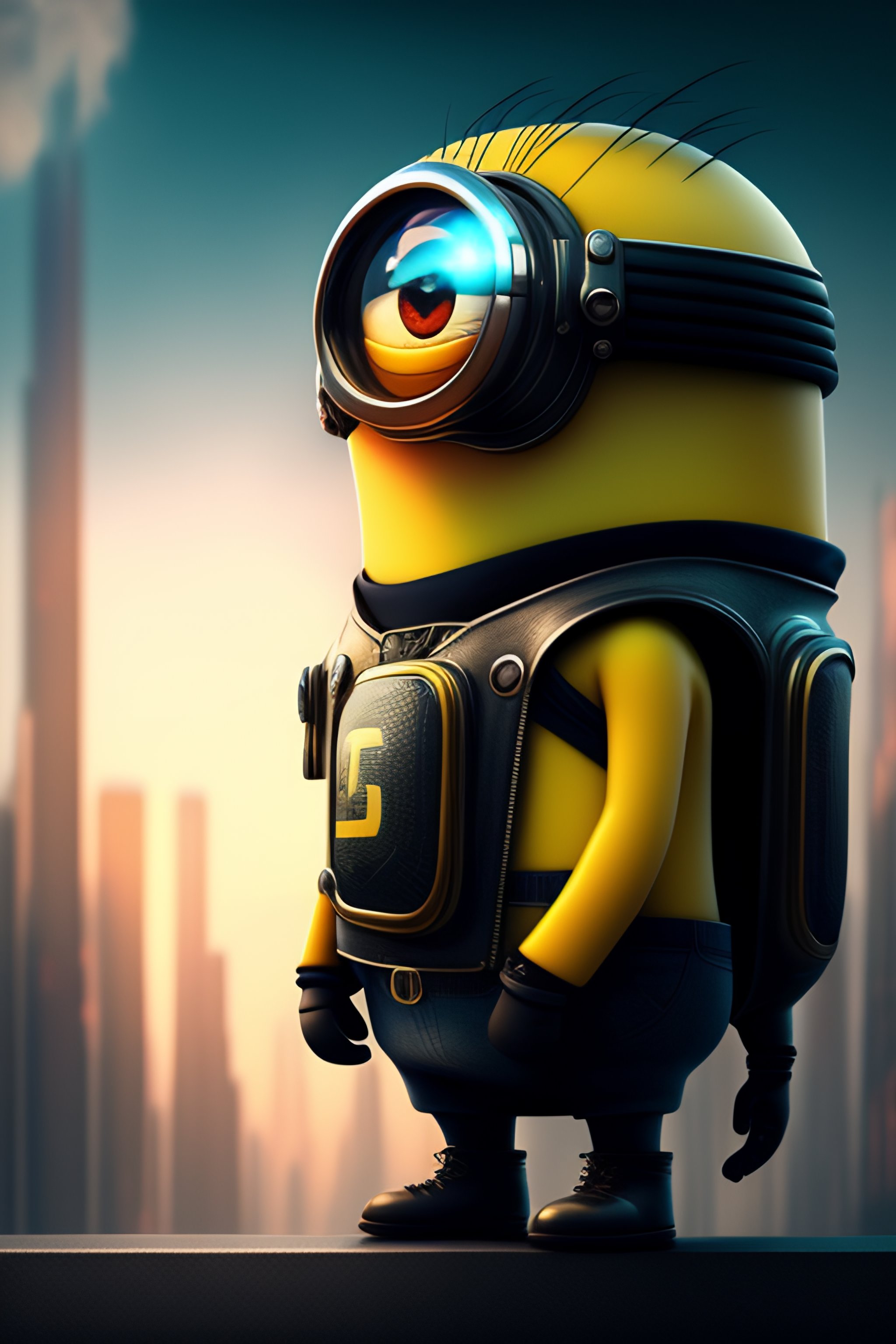 Lexica - Minion in cyberpunk city