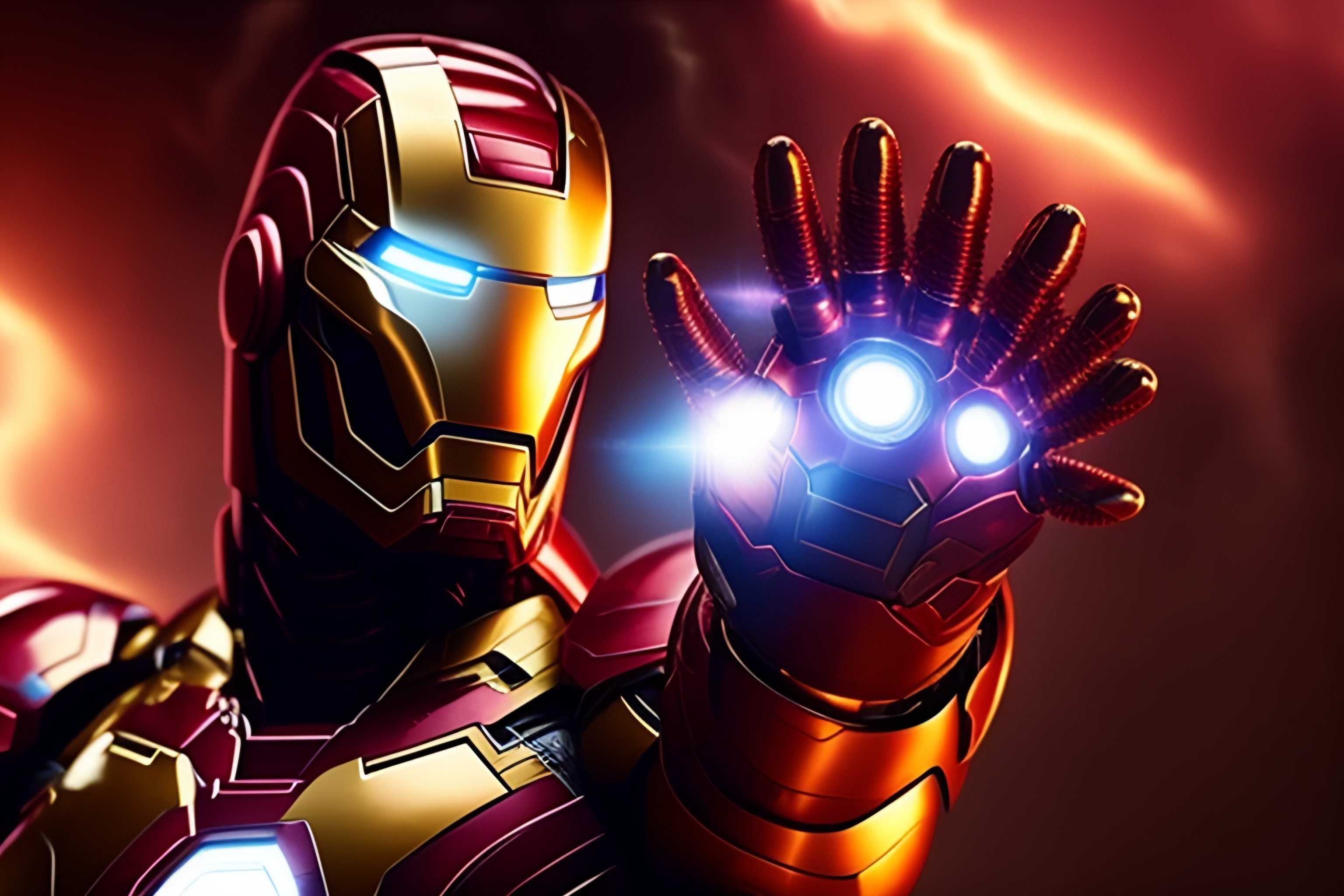 Lexica - Dywane The Rock in an Iron Man suit, with a full gauntlet ...