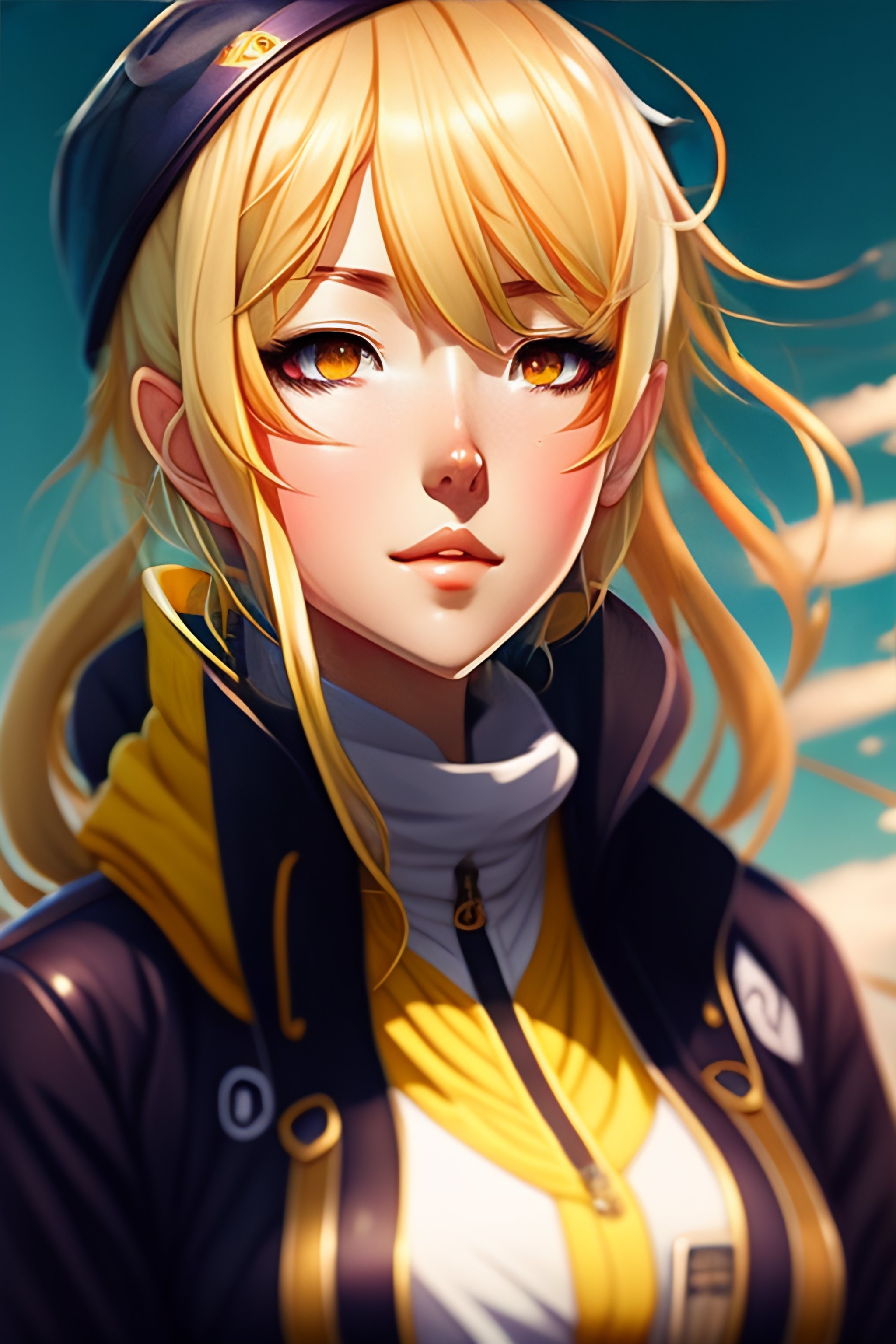 Lexica - Anime girl, seinen, yellow hair, smart, magic, adult, Krenz ...