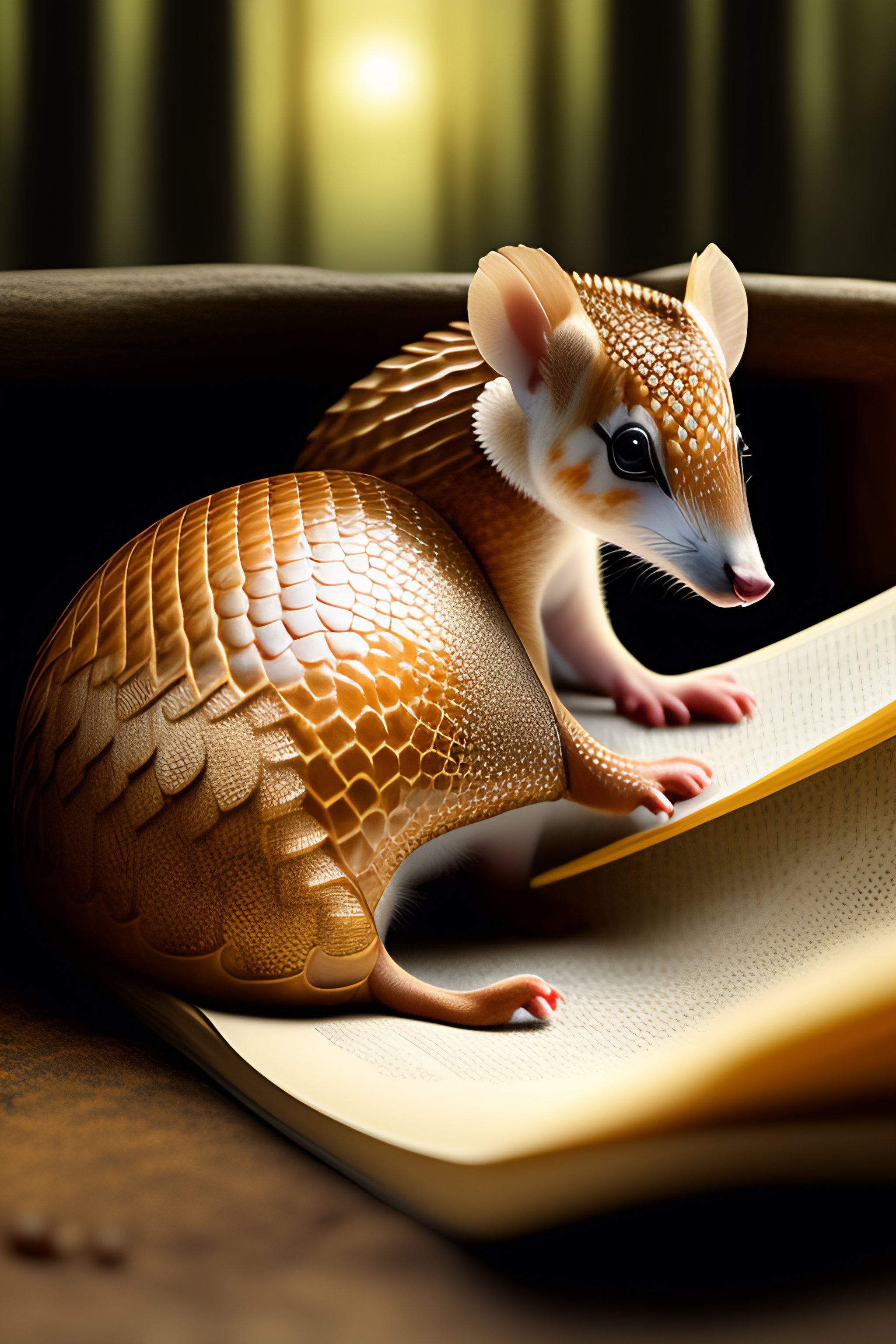 Lexica - Pangolin, paperwork, exhausted, cute, really cute, cozy, by ...