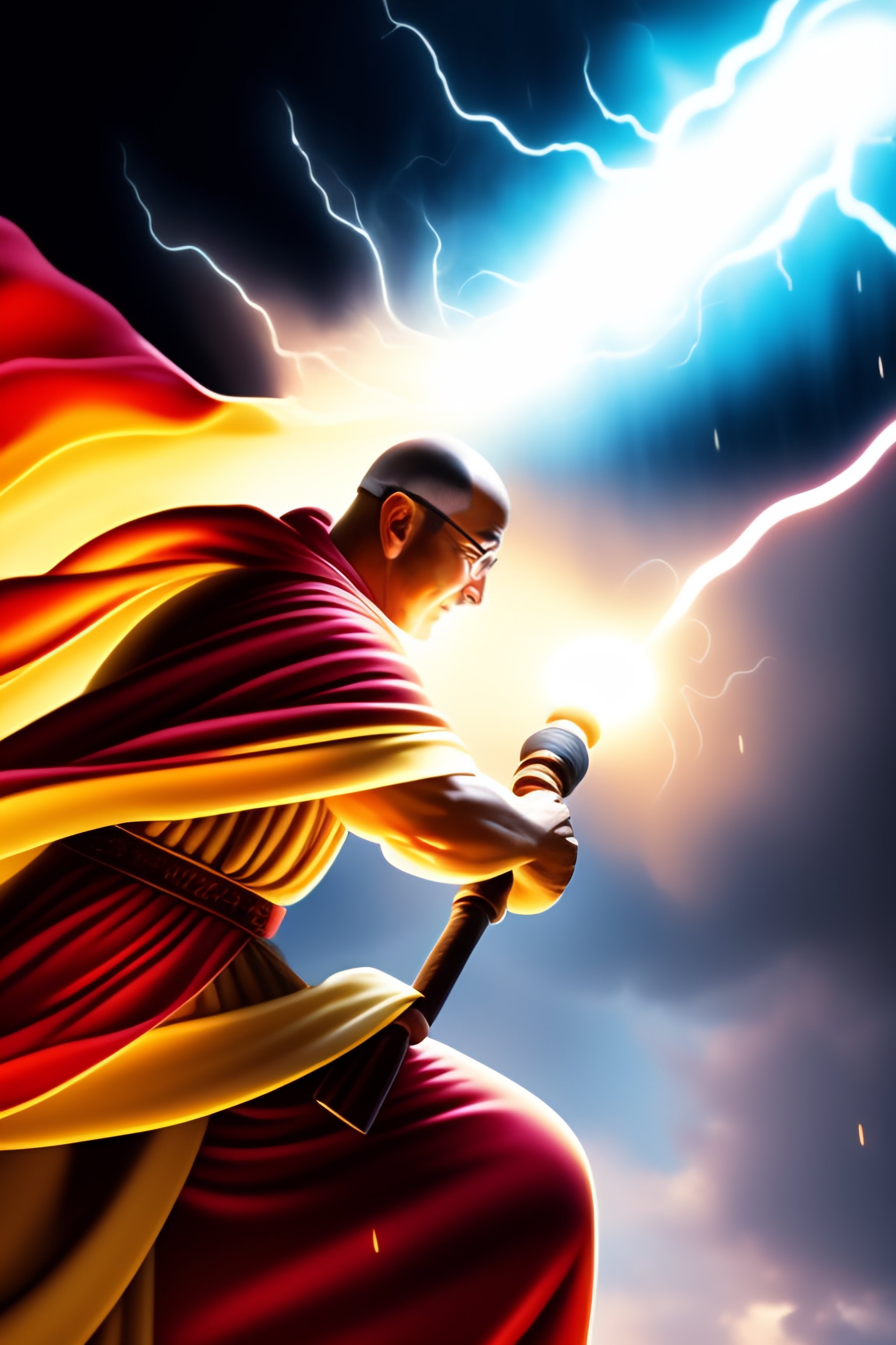 Lexica - Multipanel Cartoon Comic of catholic Monk being hit by ...