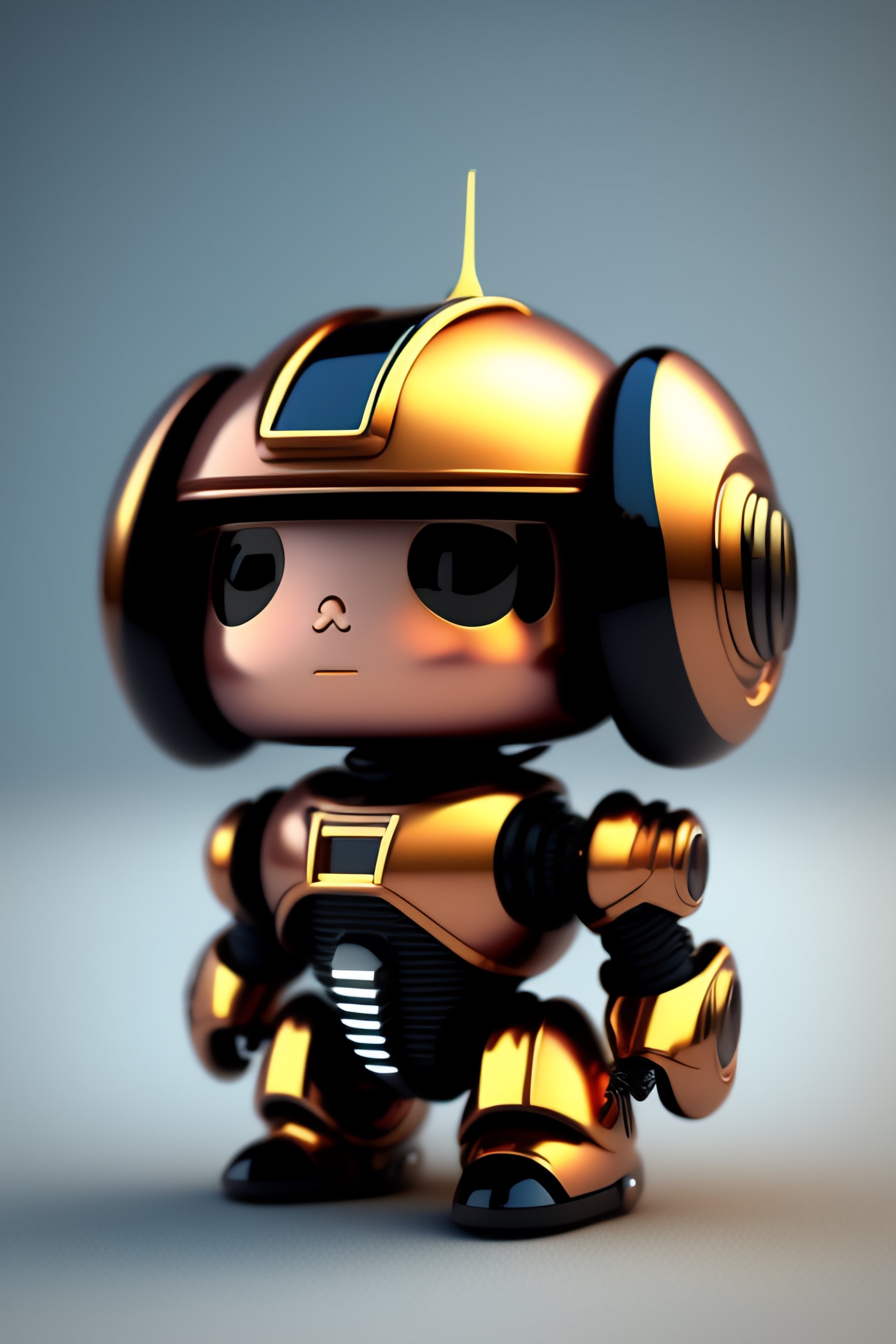 Lexica - Cute 3d render cartoon of toy art robocop