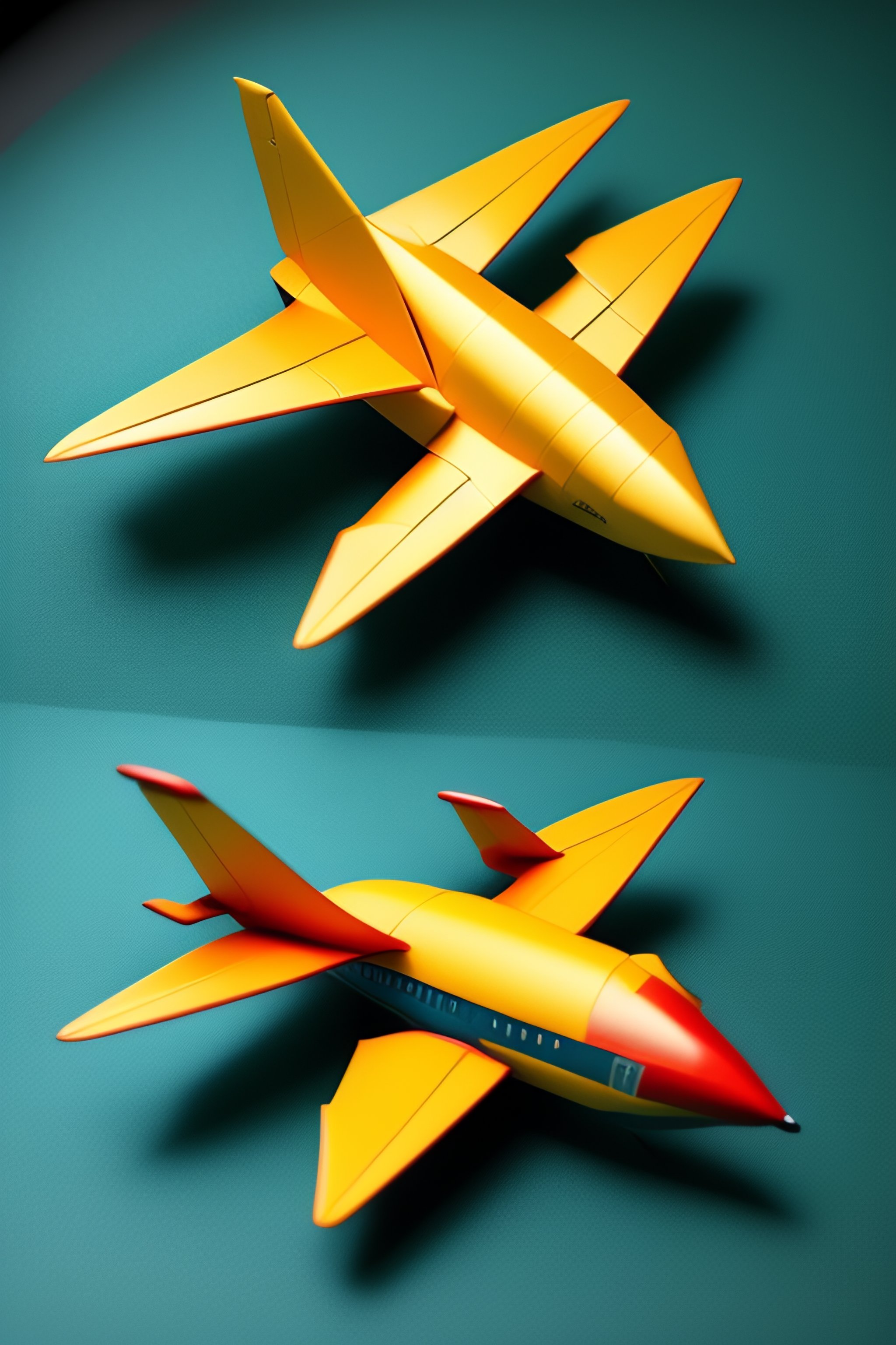 Lexica - Origami real airplane matel