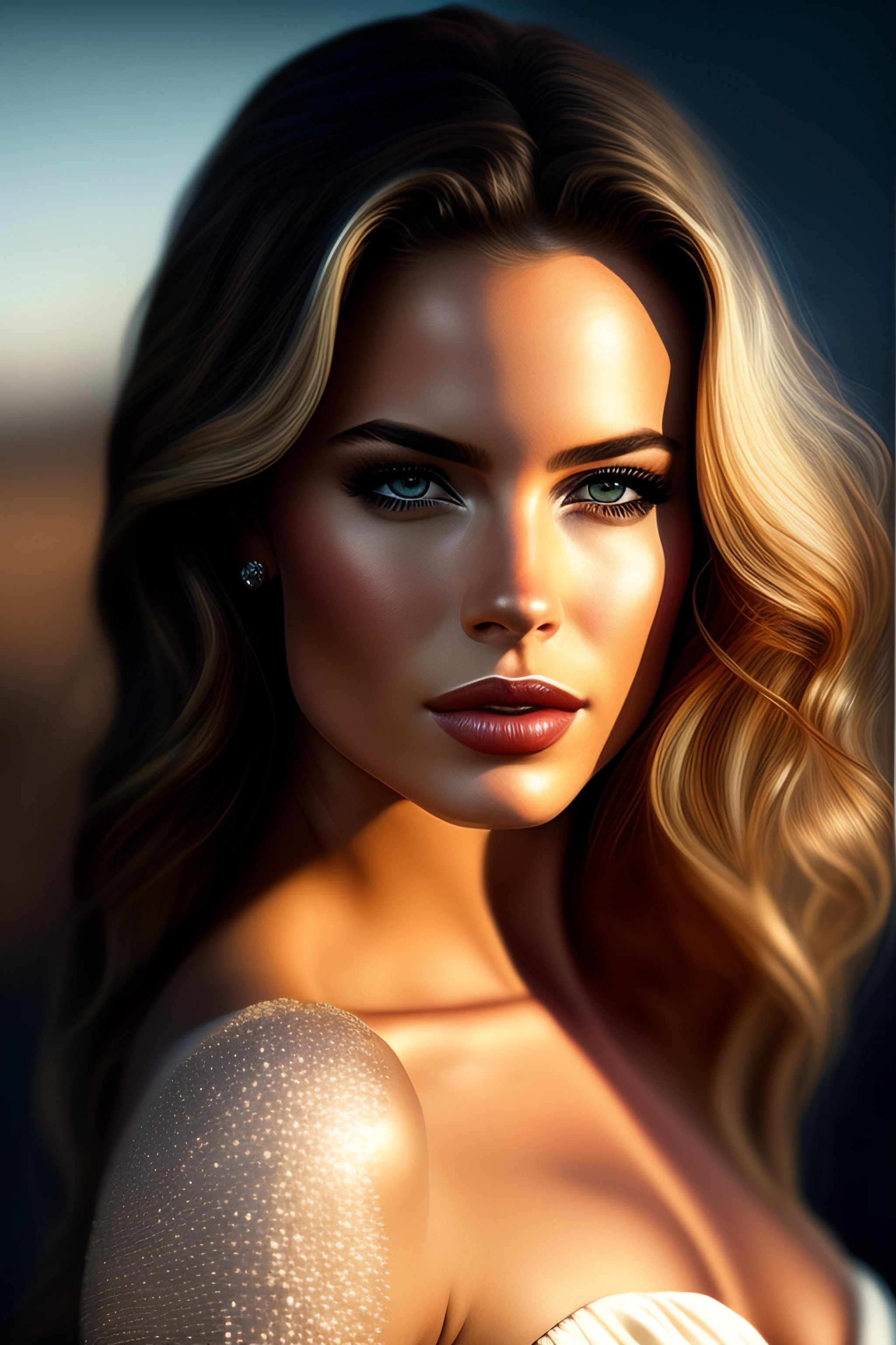 Lexica - Photo of a gorgeous young woman in the style of brad pitt ...