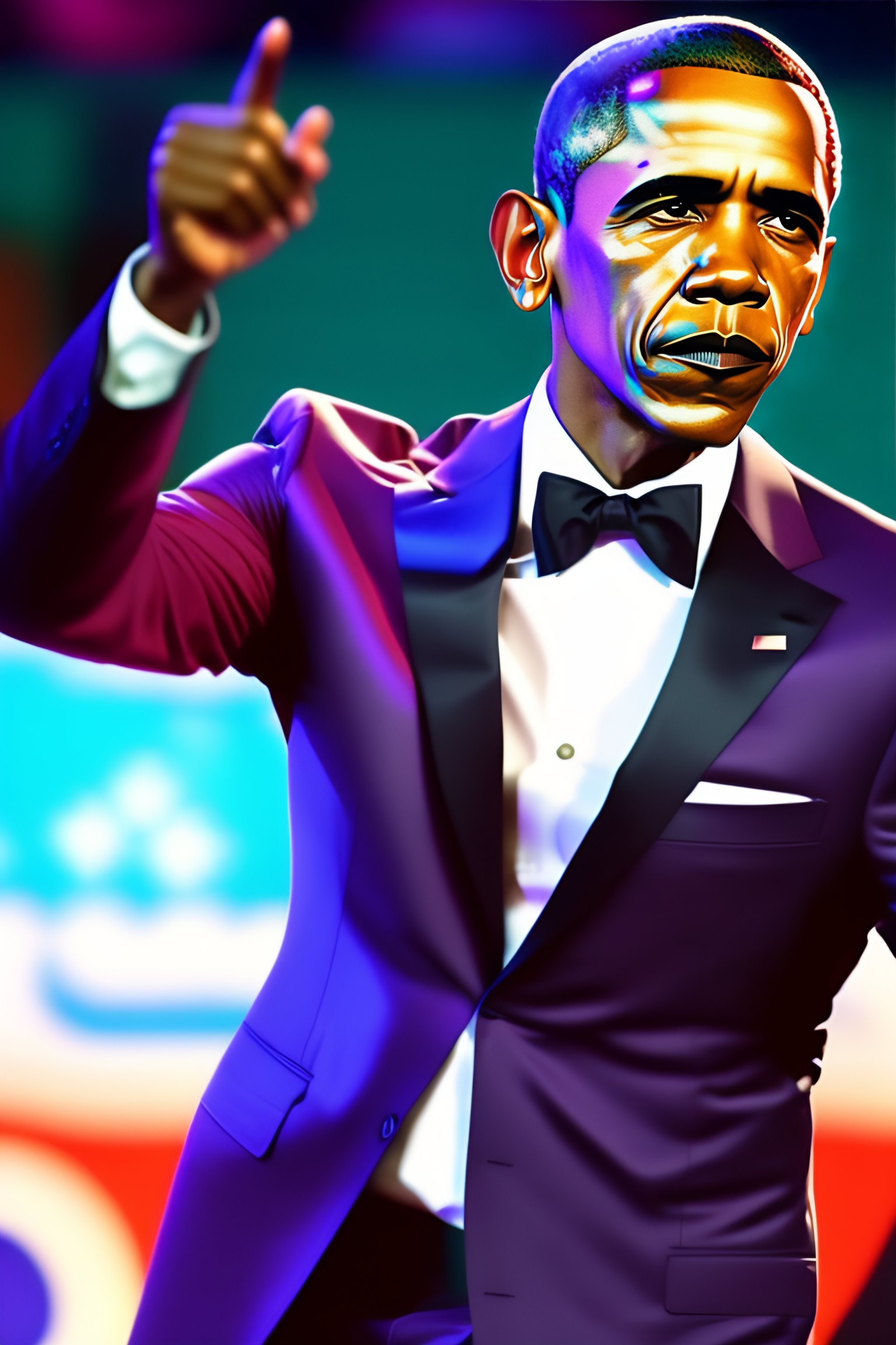 Lexica - OBAMA dancing a Fortnite dance