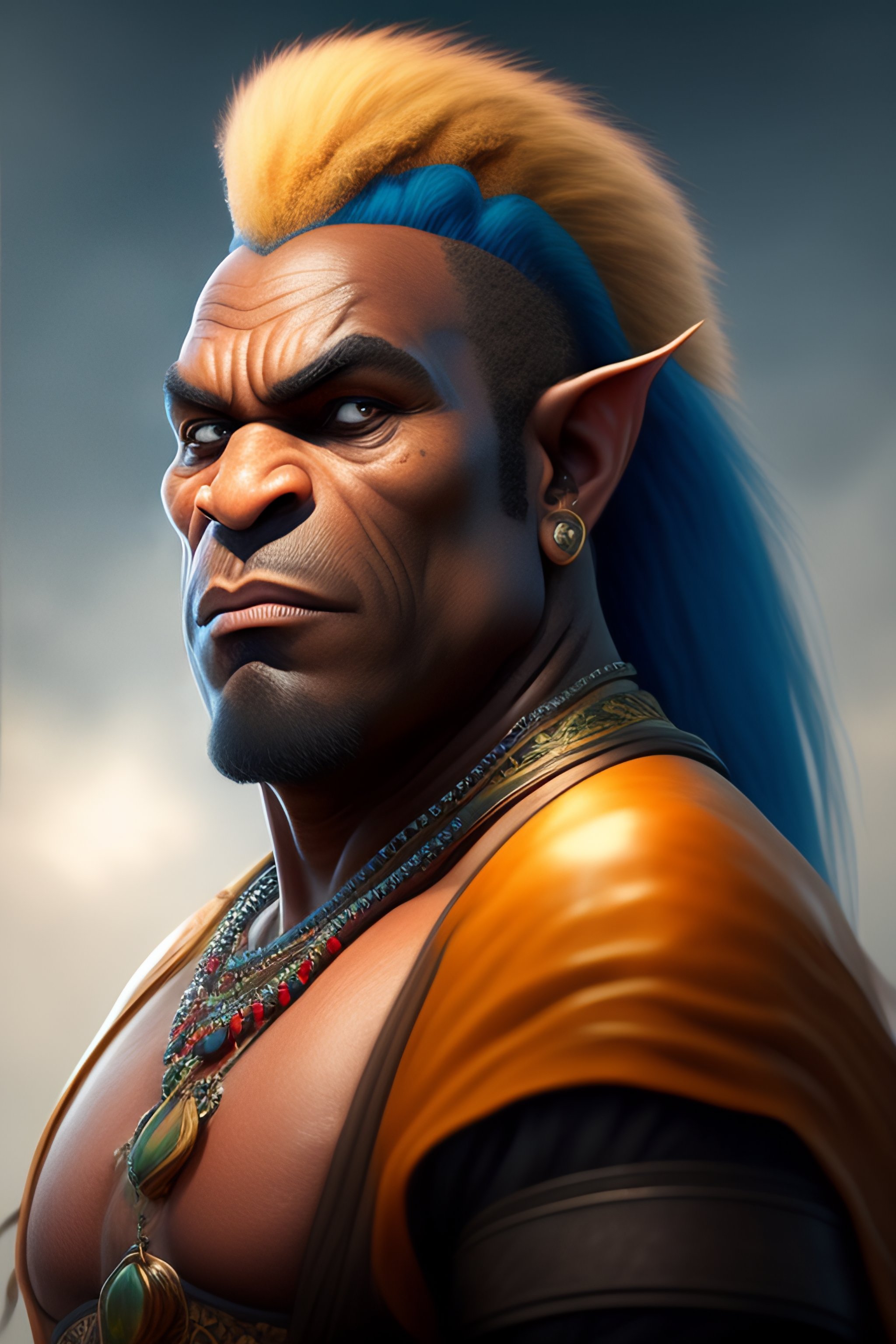 Lexica - Realistic portrait of troll