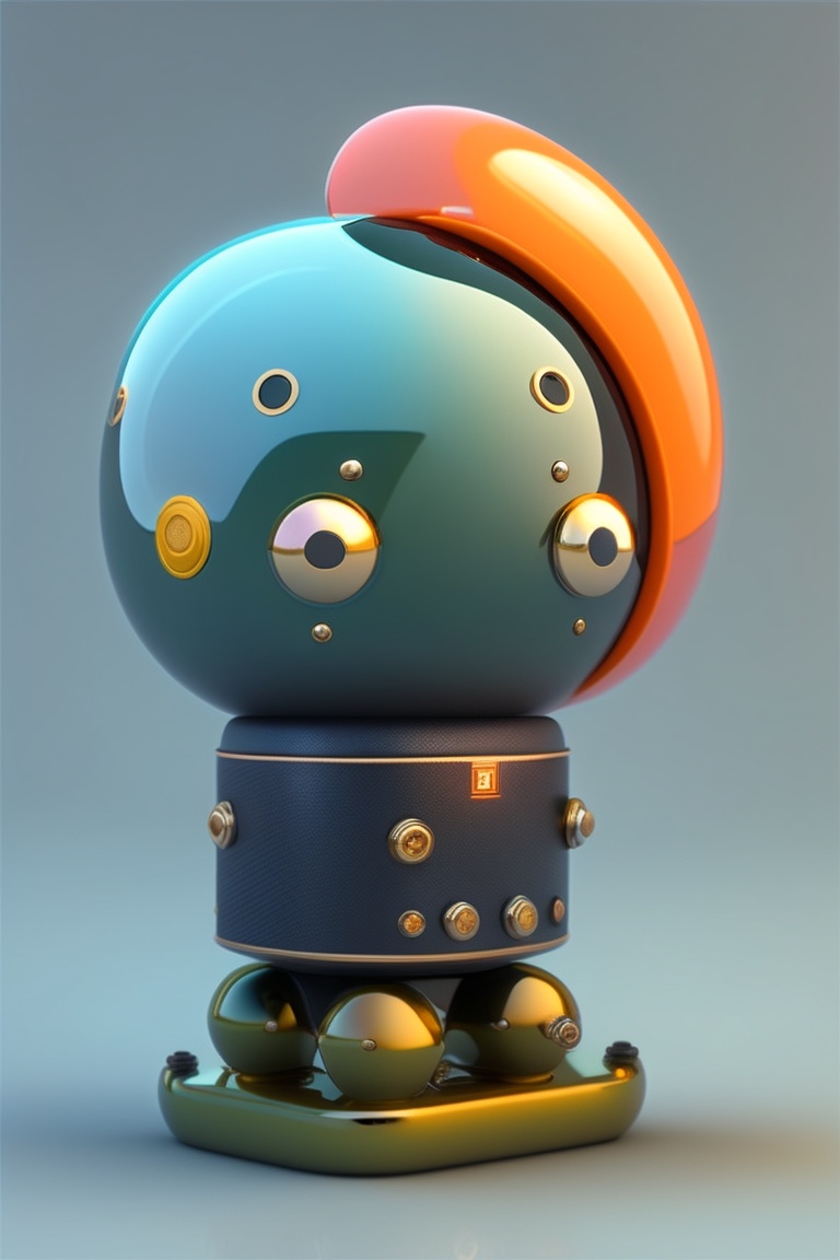Lexica - Fun robot octopus, style minimalist