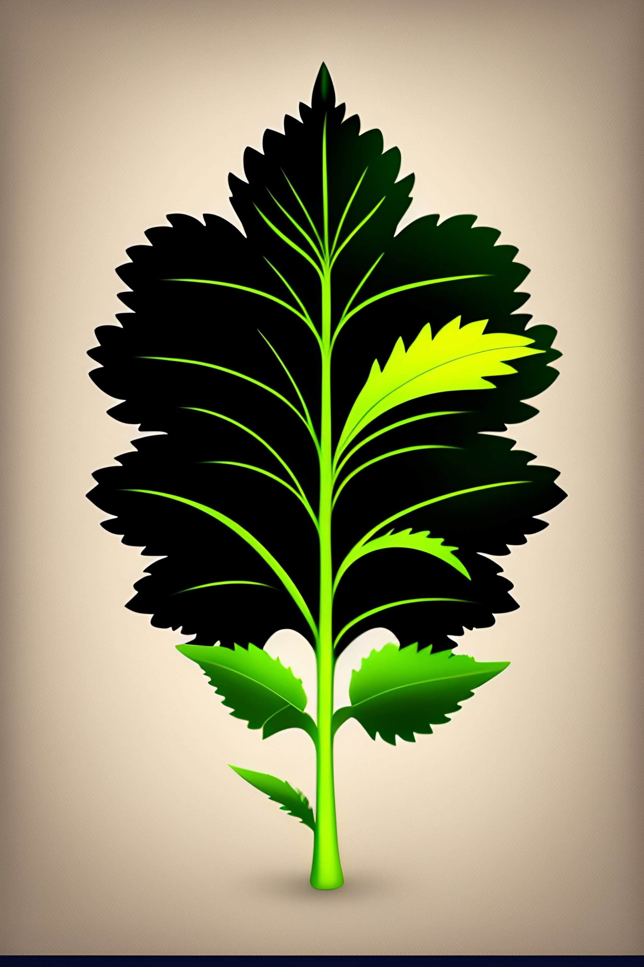 Lexica - Nettle plant black only vector icon