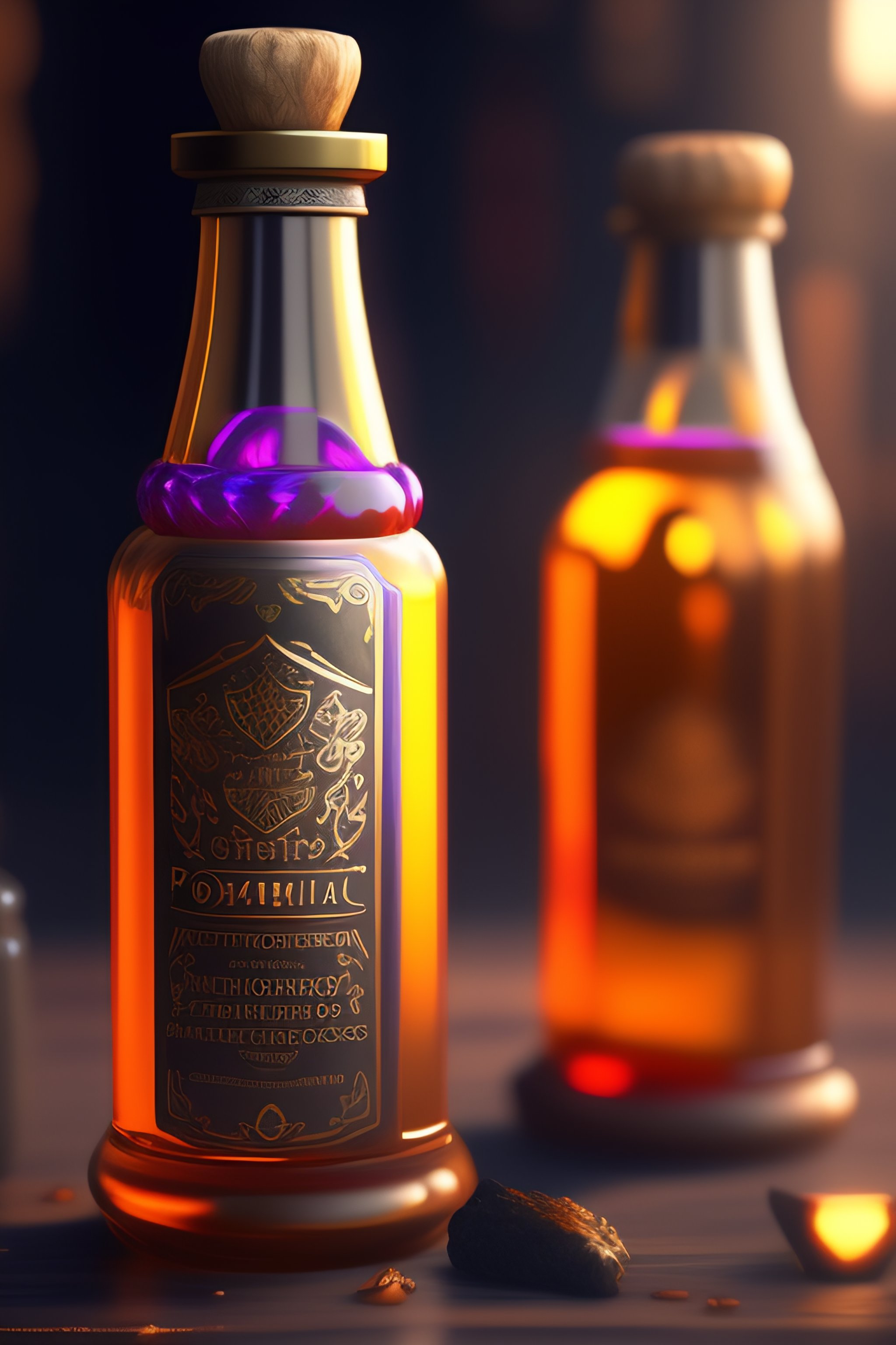 Lexica - Concept art; video game potions; intricate elegant bottles ...