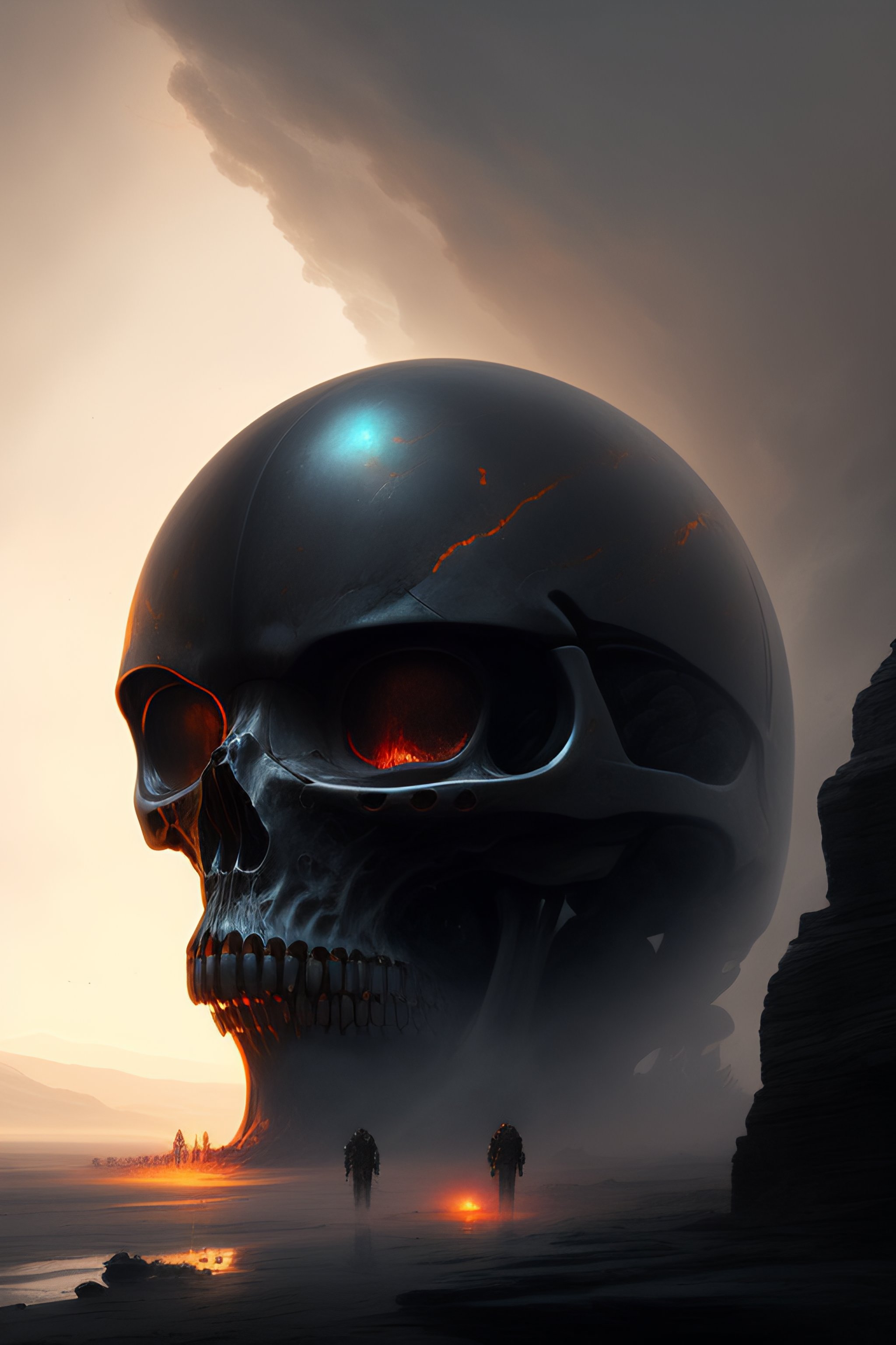 Lexica - Realist picture centered evil big eyed skull extraterrestrial ...