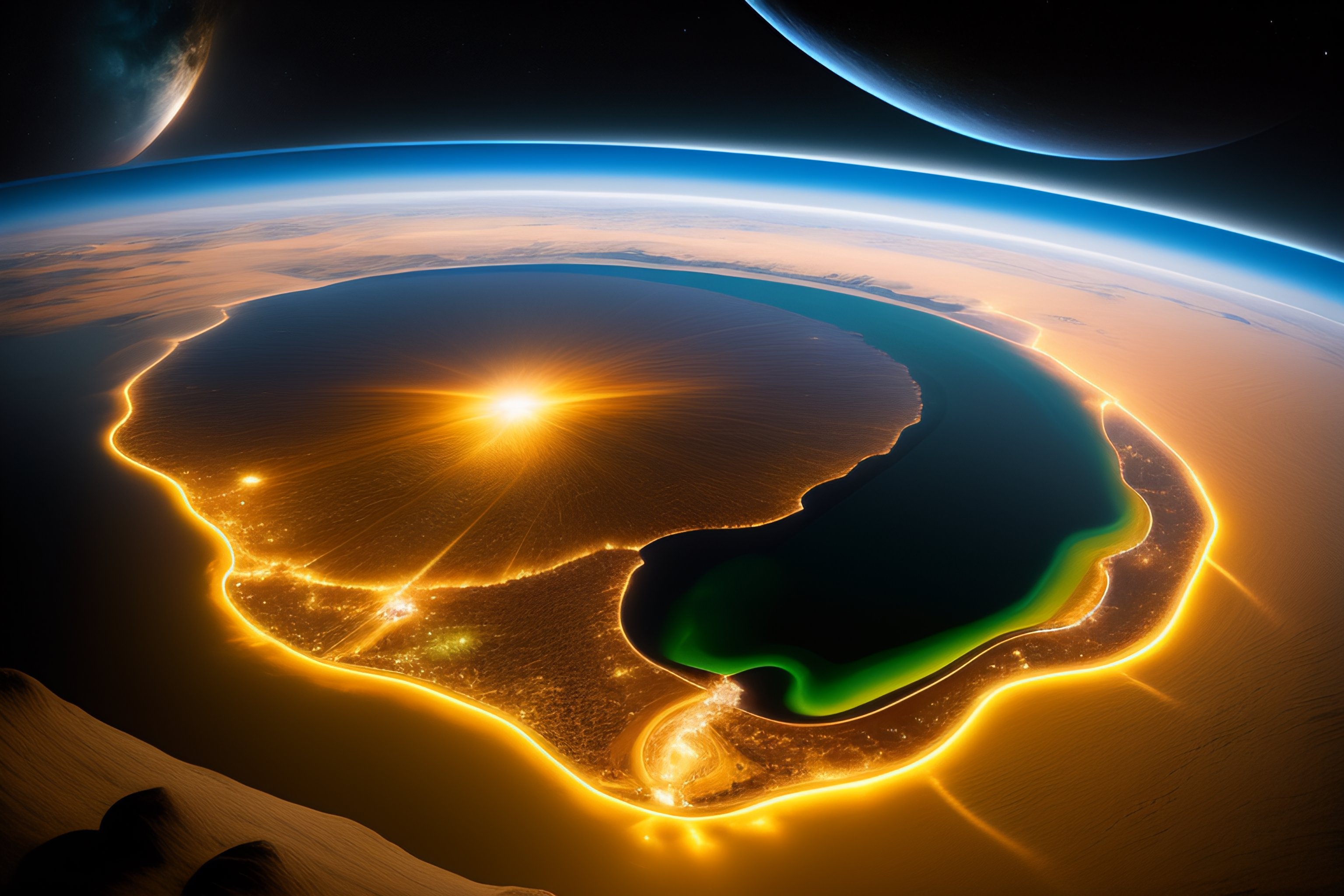 Lexica - Discworld of Terry Pratchett, view from space from a great ...