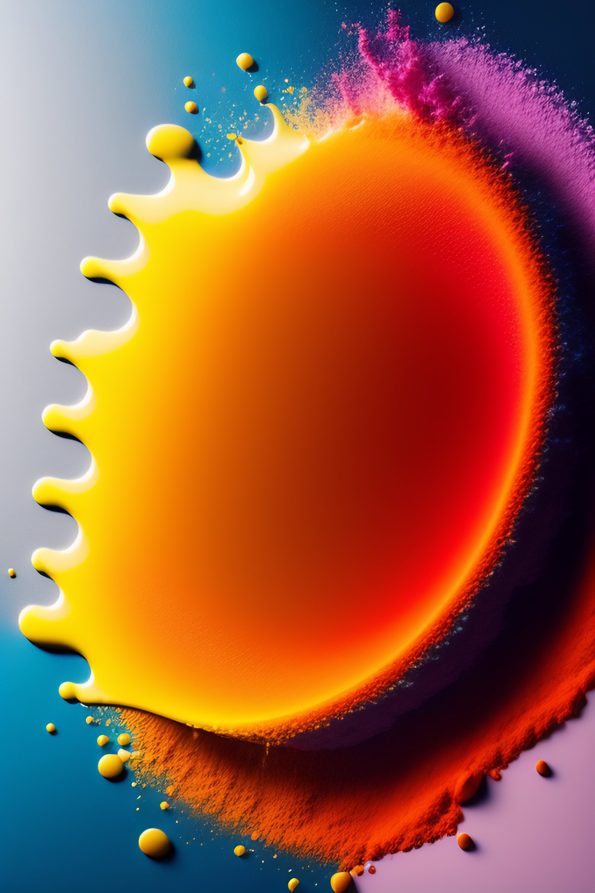 Lexica - Powder splash, vibrant complementary colors, with white ...