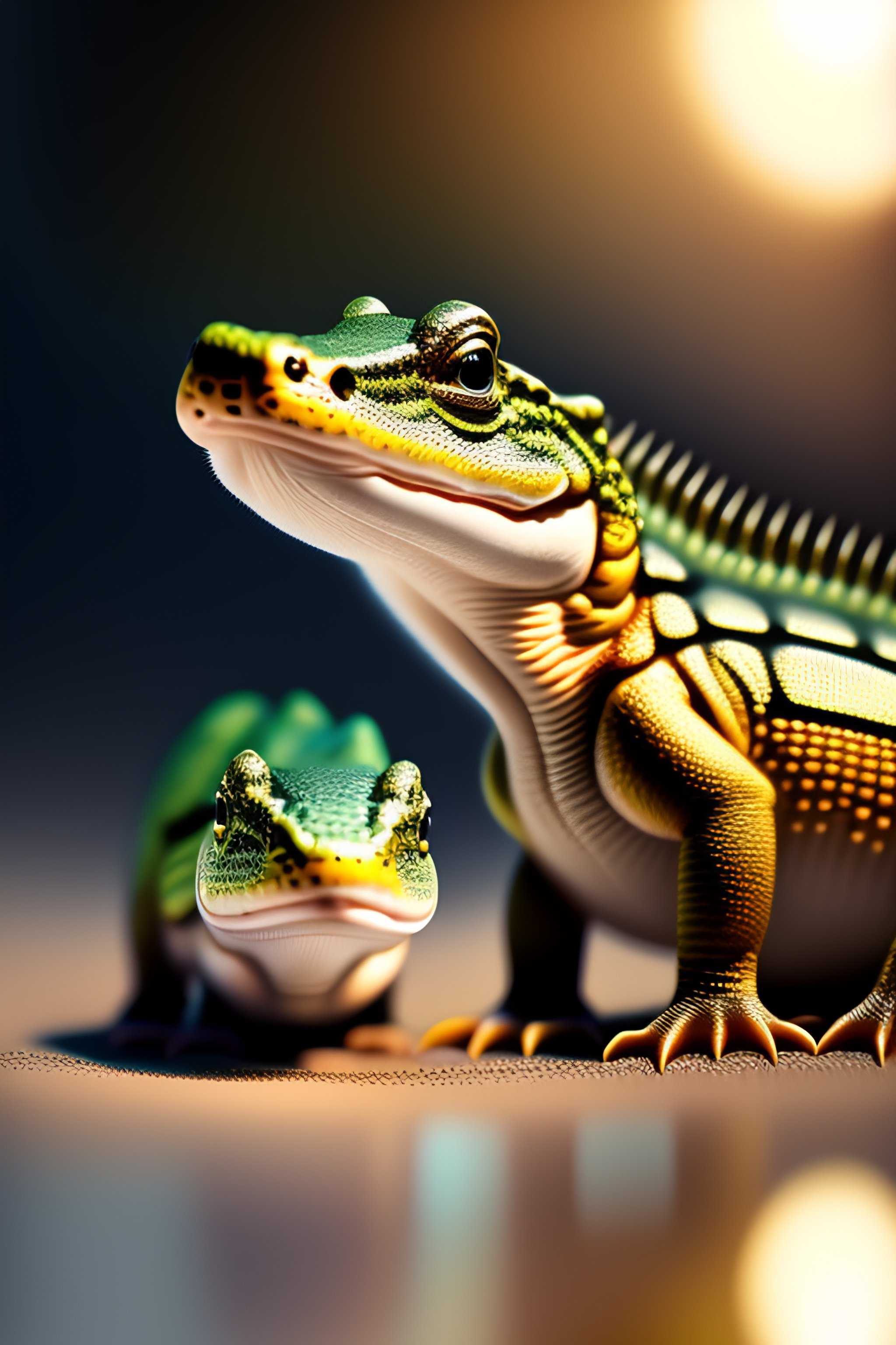 Lexica - High quality, 3d render hyperrealist very cute baby alligator ...