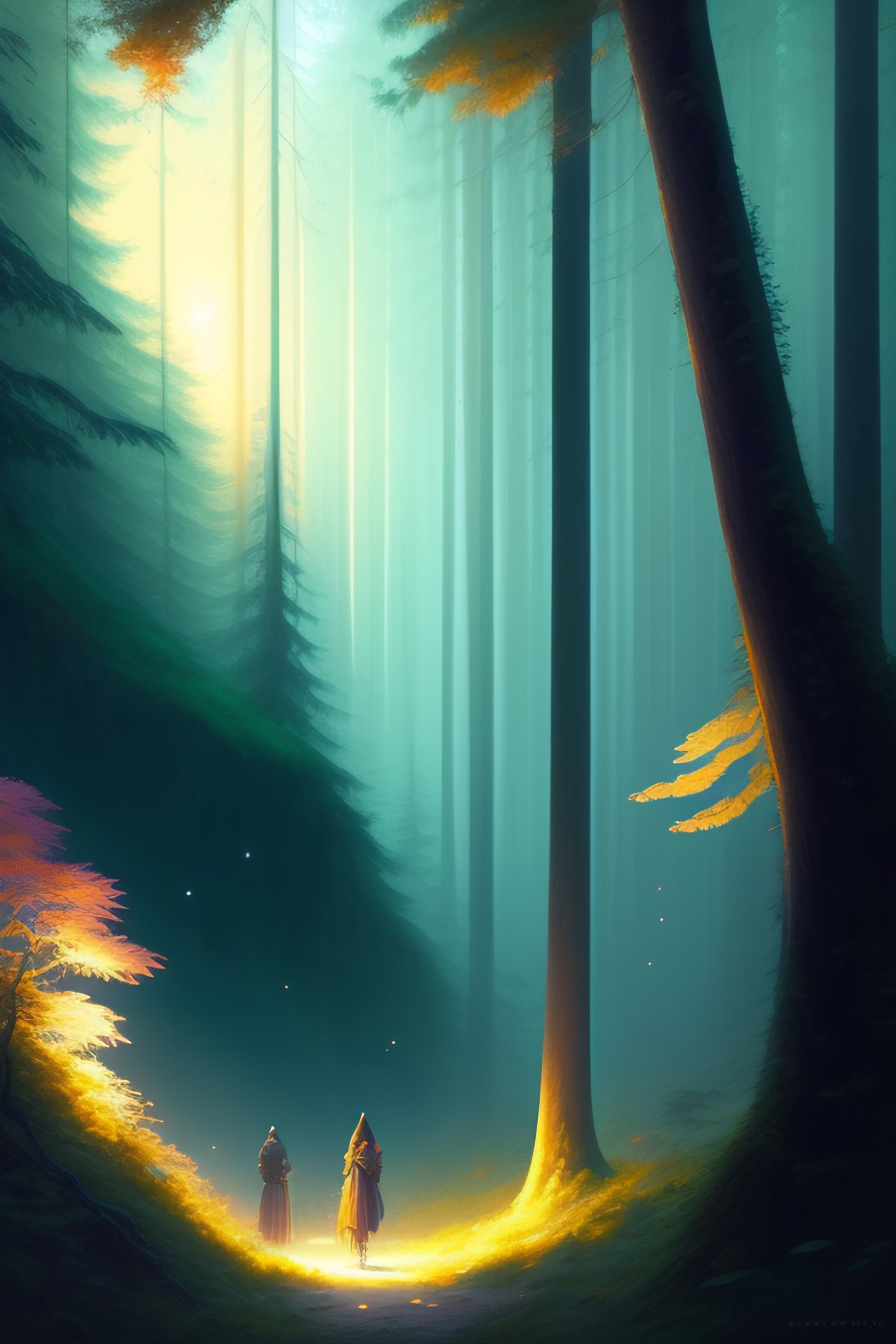 Lexica - Cemitery night forest background, intricate, highly detailed ...