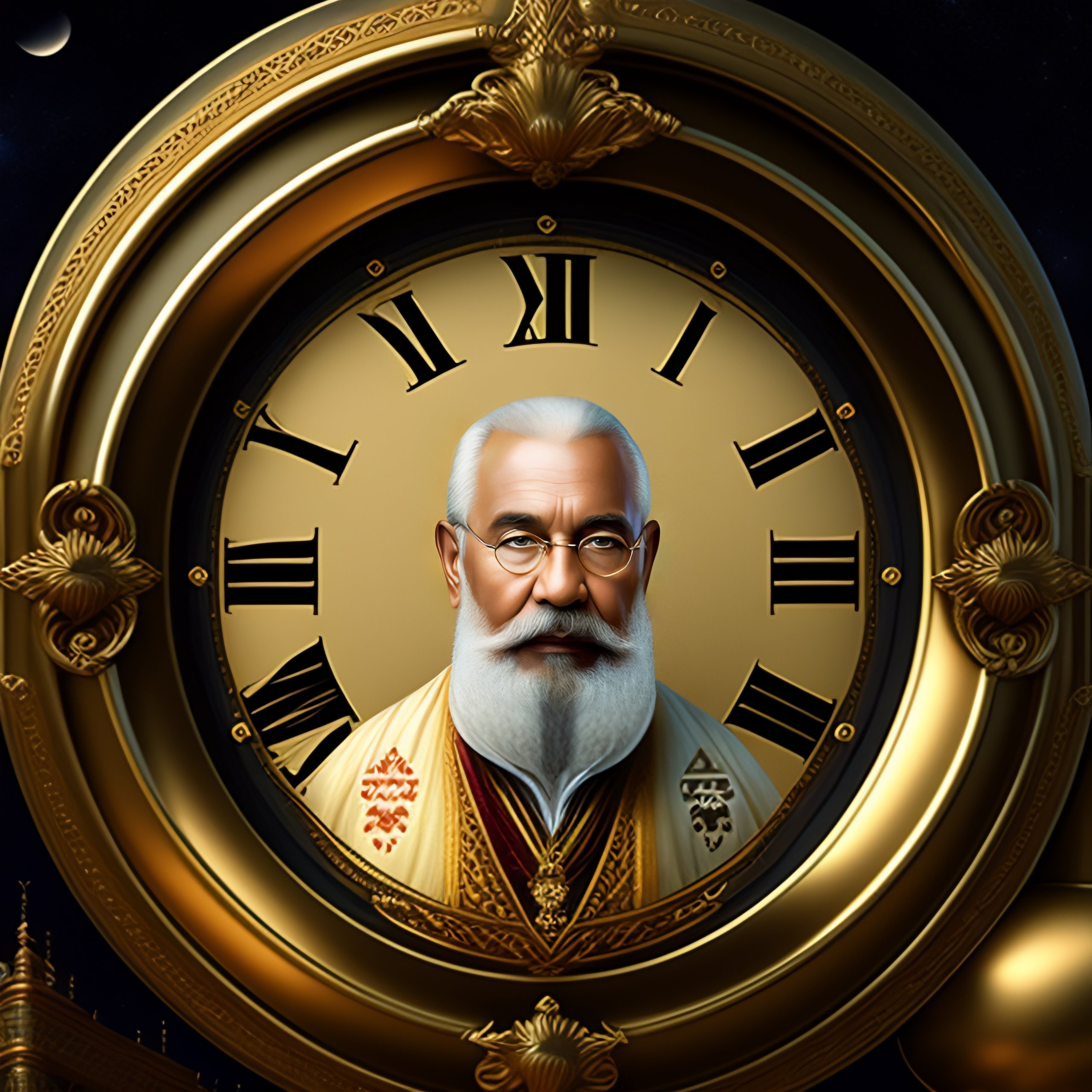 Lexica - Nostradamus with a clock in hand