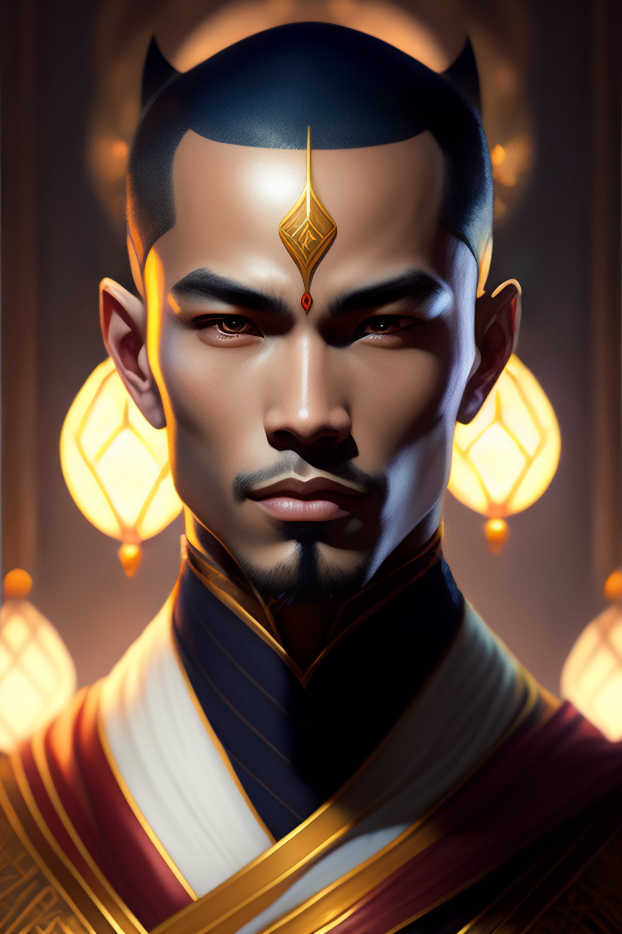 Lexica - Symmetry!! portrait of aang, avatar the last airbender ...