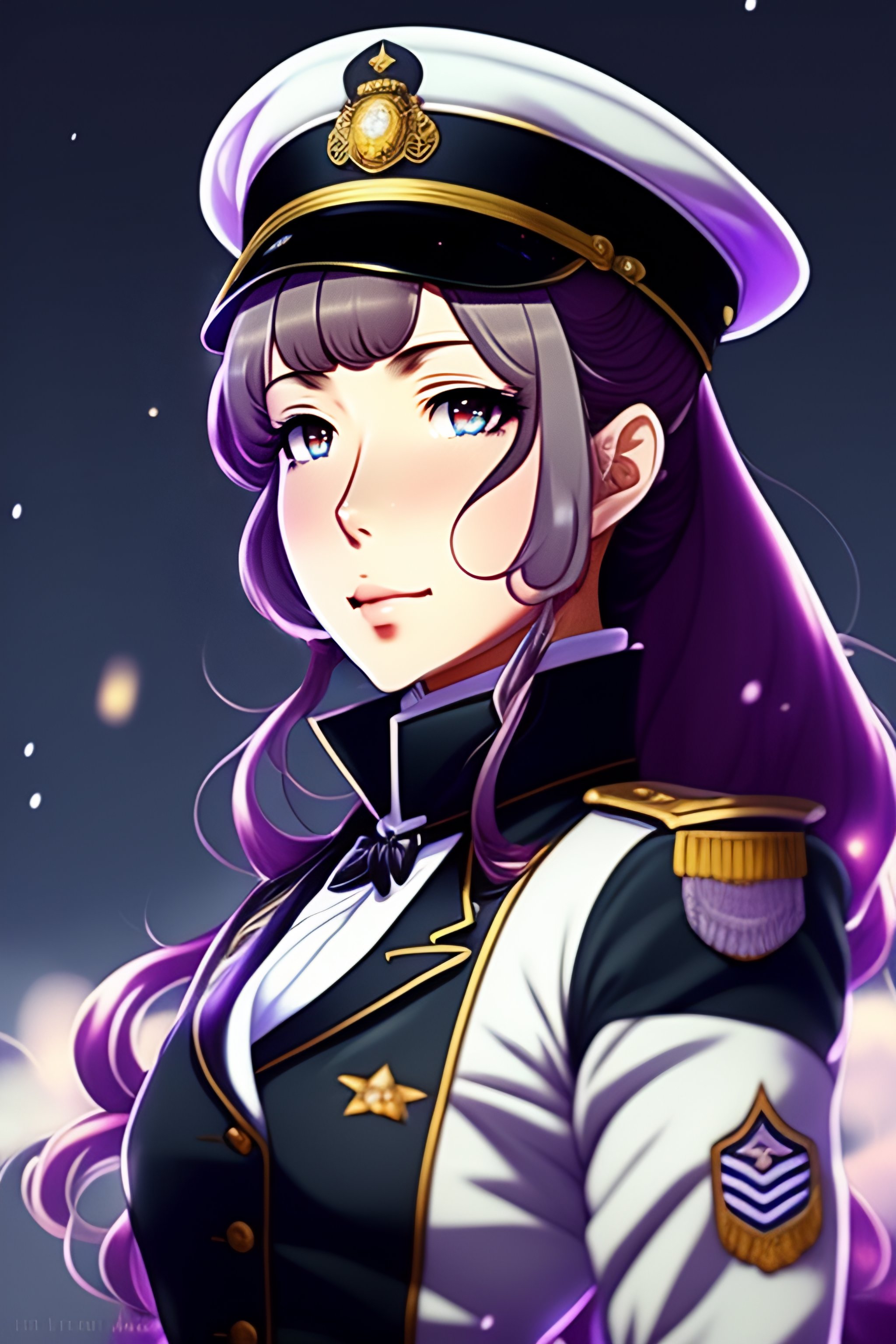 Lexica - One military officer girl; anime style; vintage 40's; world ...