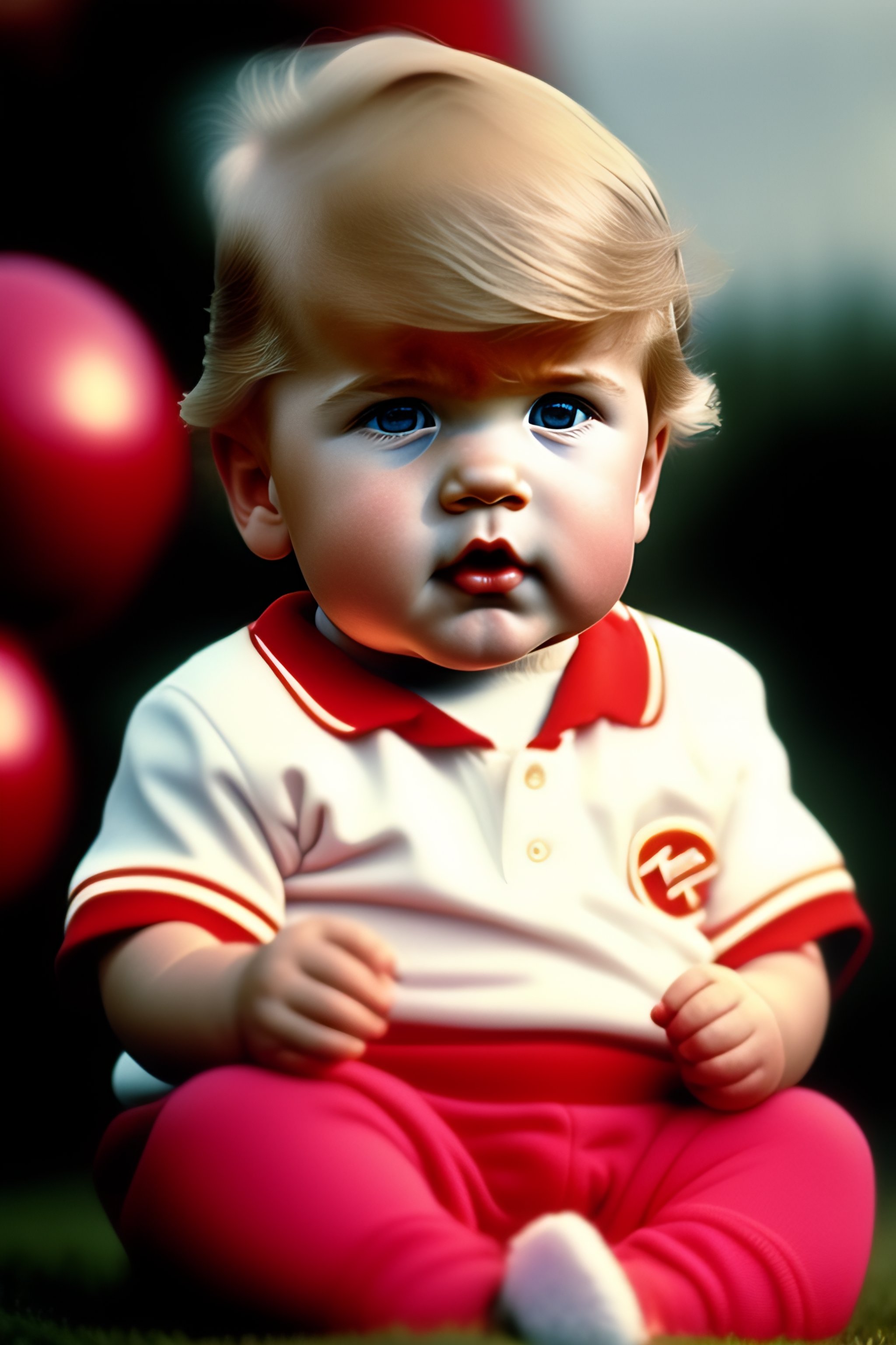 Lexica - Donald trump as a cute baby