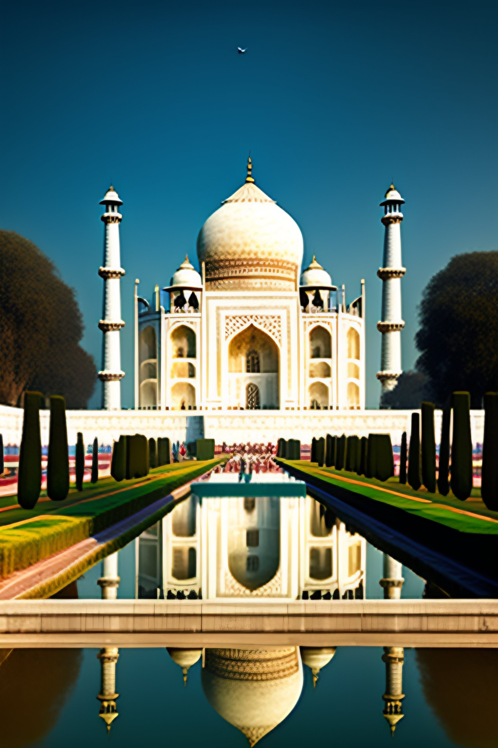 Lexica - The Taj Mahal is an ivory-white marble mausoleum on the south ...
