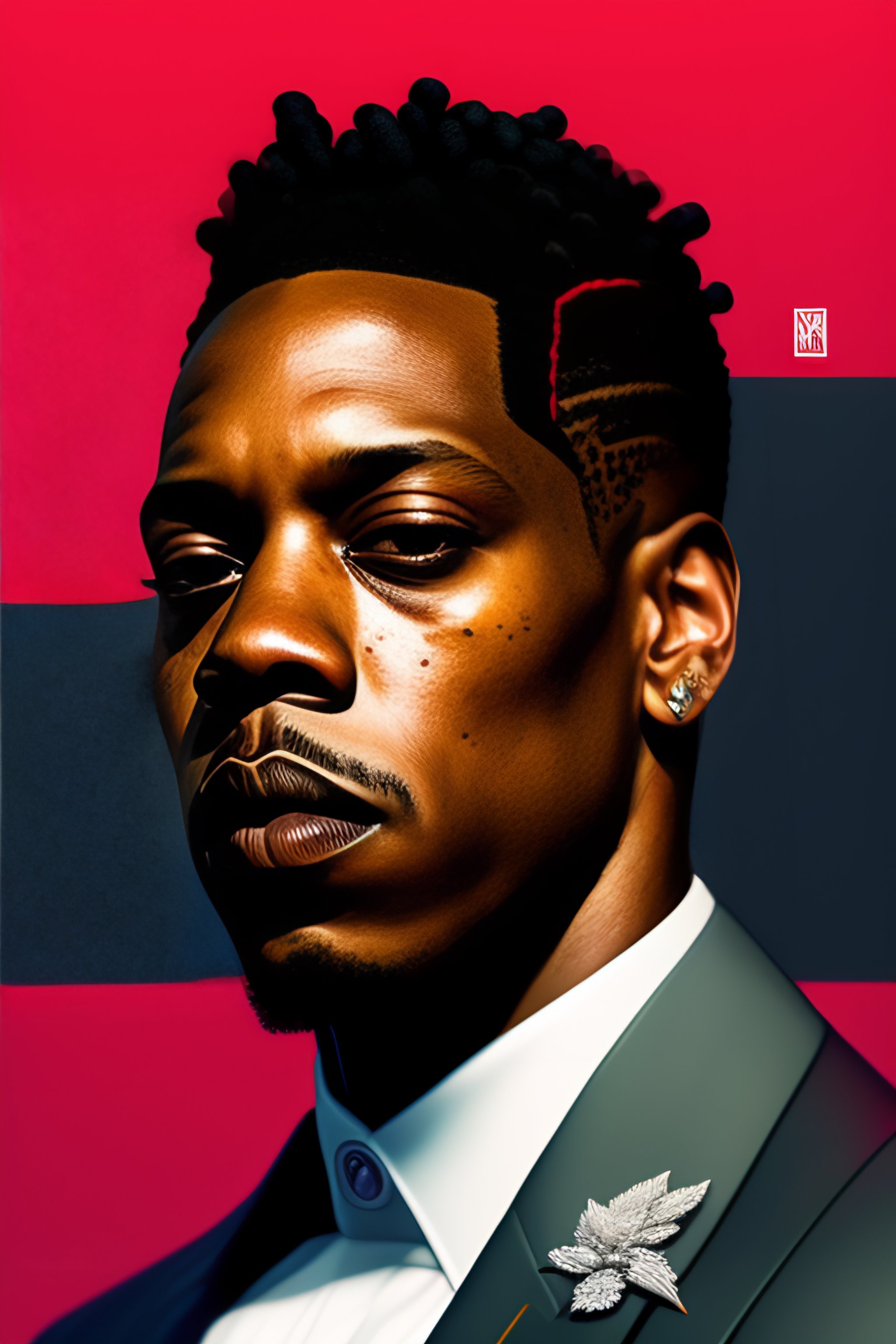 Lexica - Pixel art of Jay-Z, Basquiat hairstyle, looking content, calm ...
