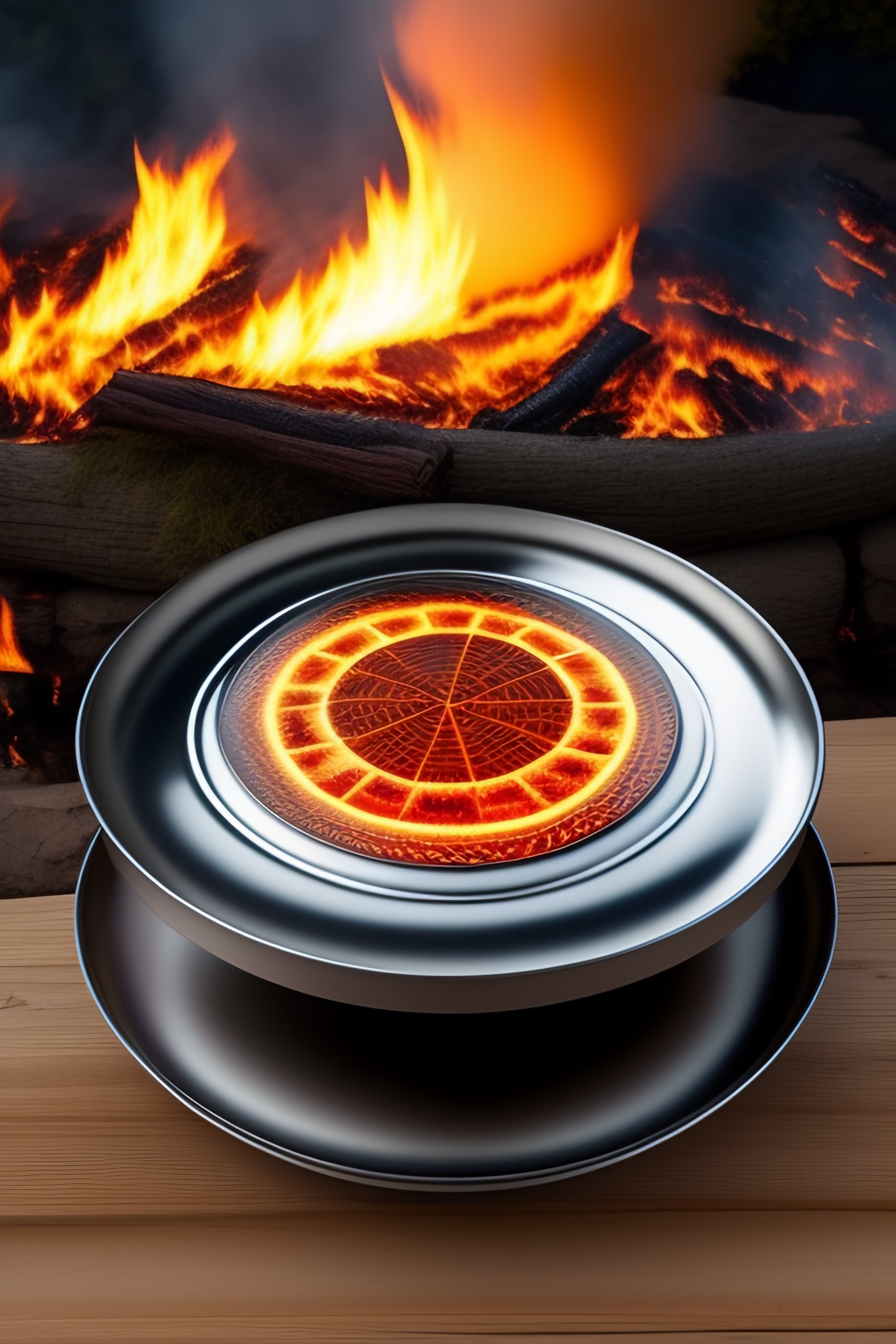 Lexica - Design an image of a fire scale with dimensions of 1 meter by ...