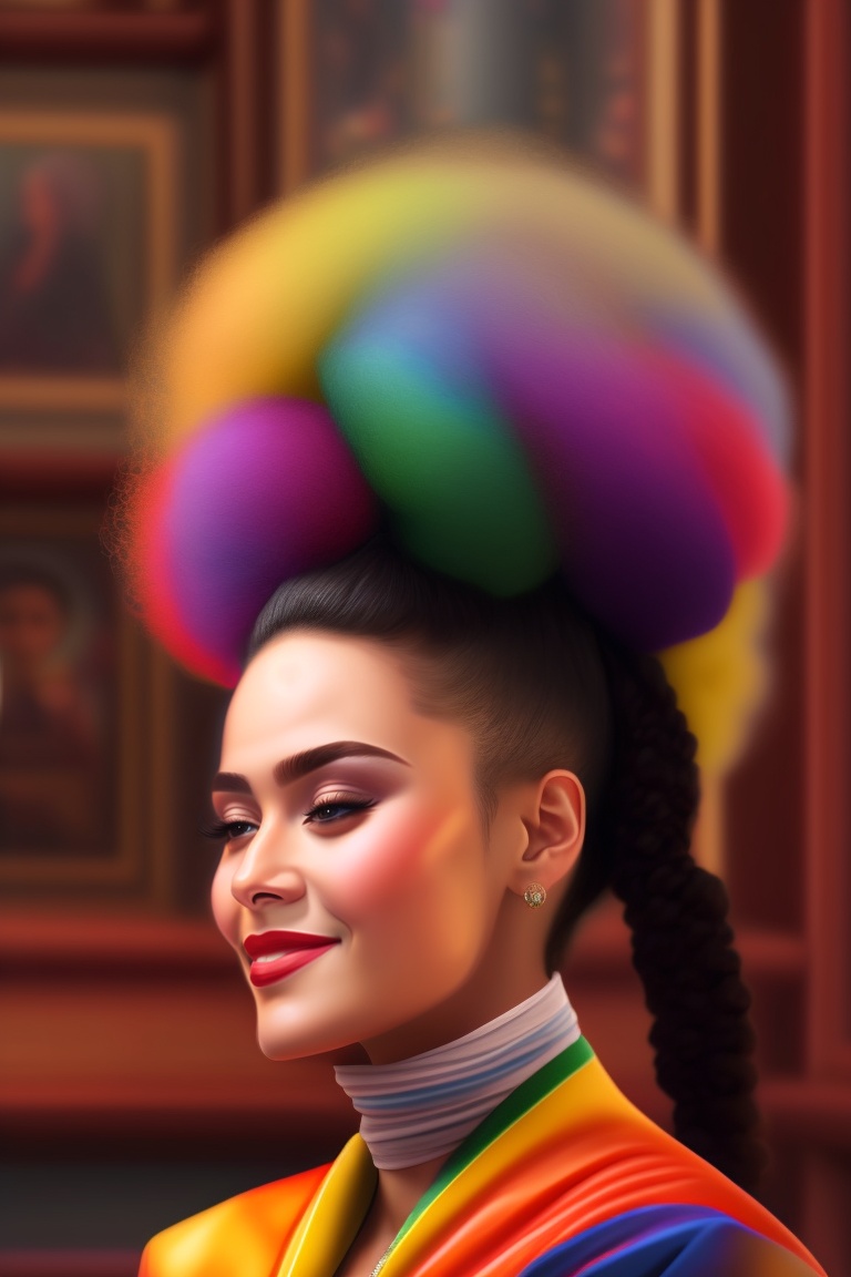 Lexica - Frida Calo, happy, drawing, in the house, epic,