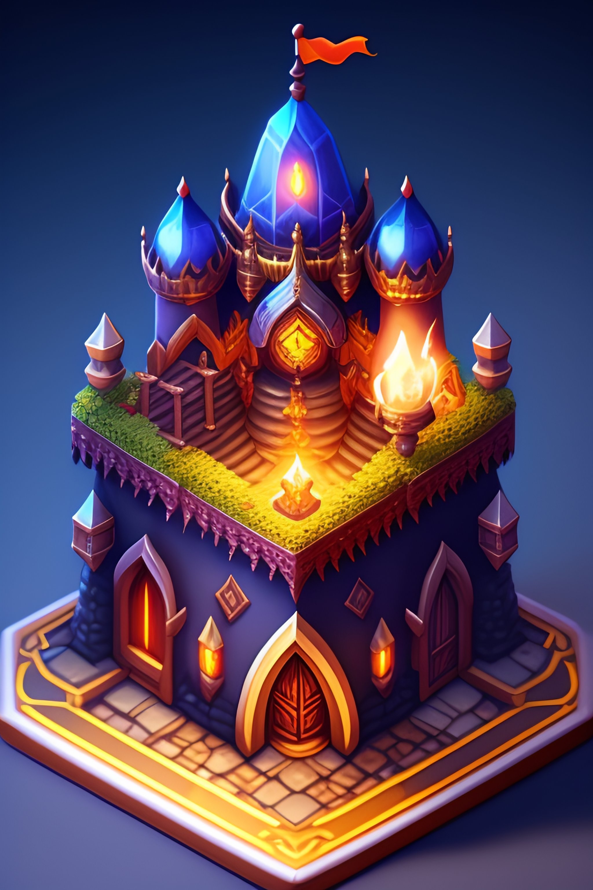 Lexica - Mage castle by blizzard entertainment, mobile game asset ...