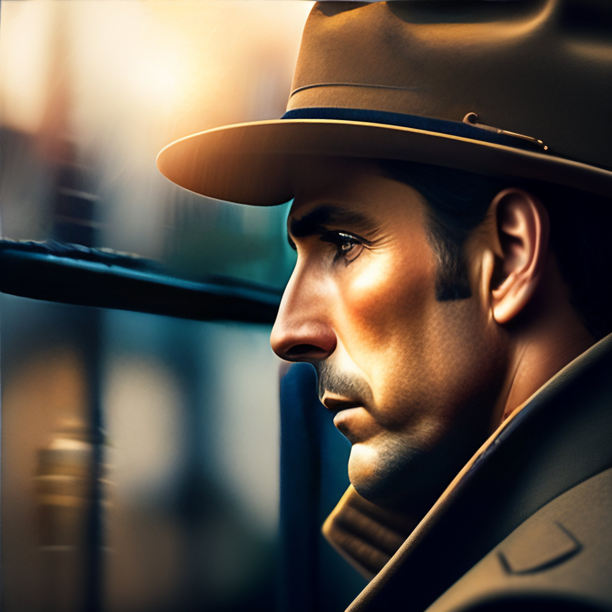 Lexica - Private detective, home, telephone, waiting, hat,