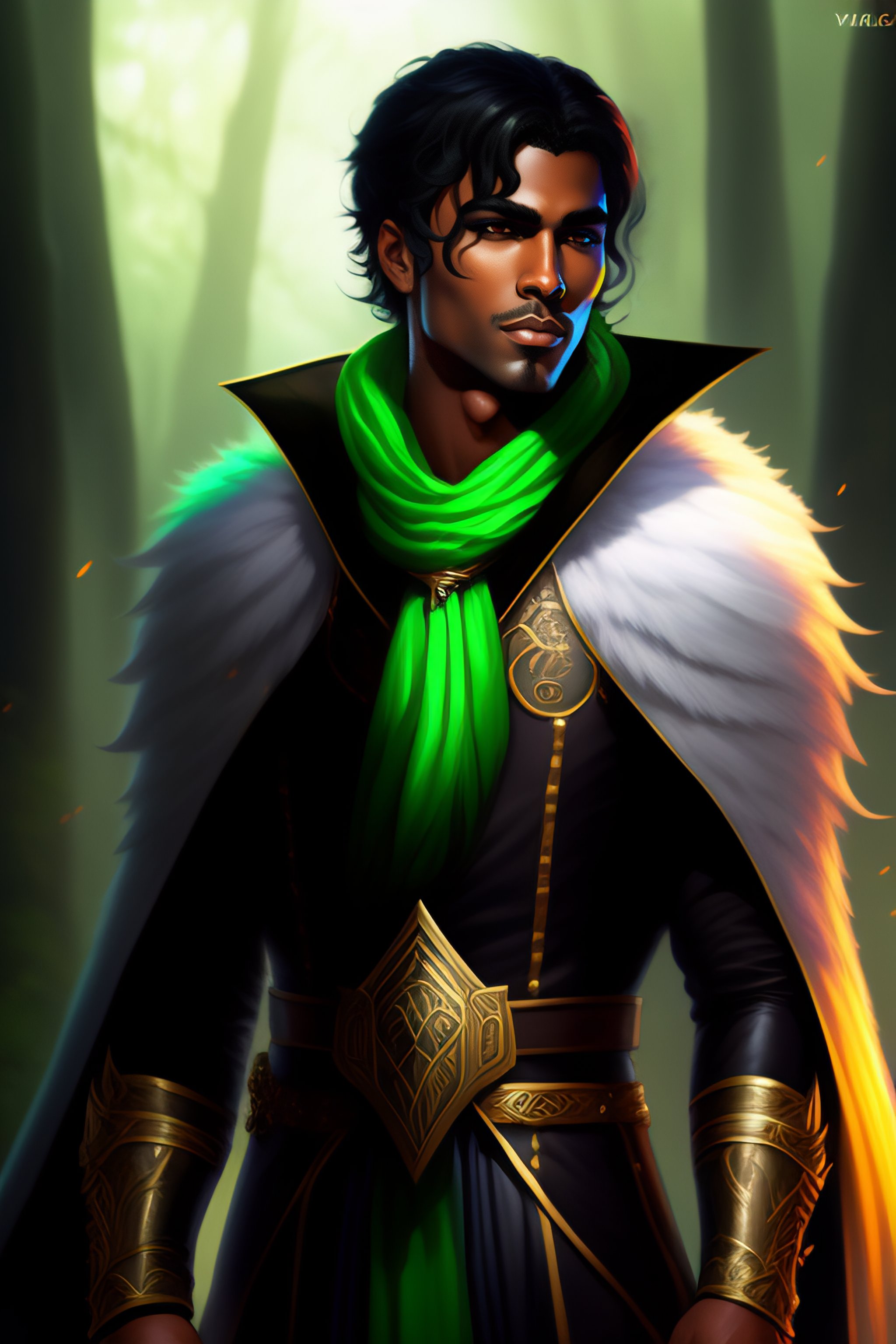 Lexica - Magic the gathering, Planeswalker, Black hair, Black and green ...