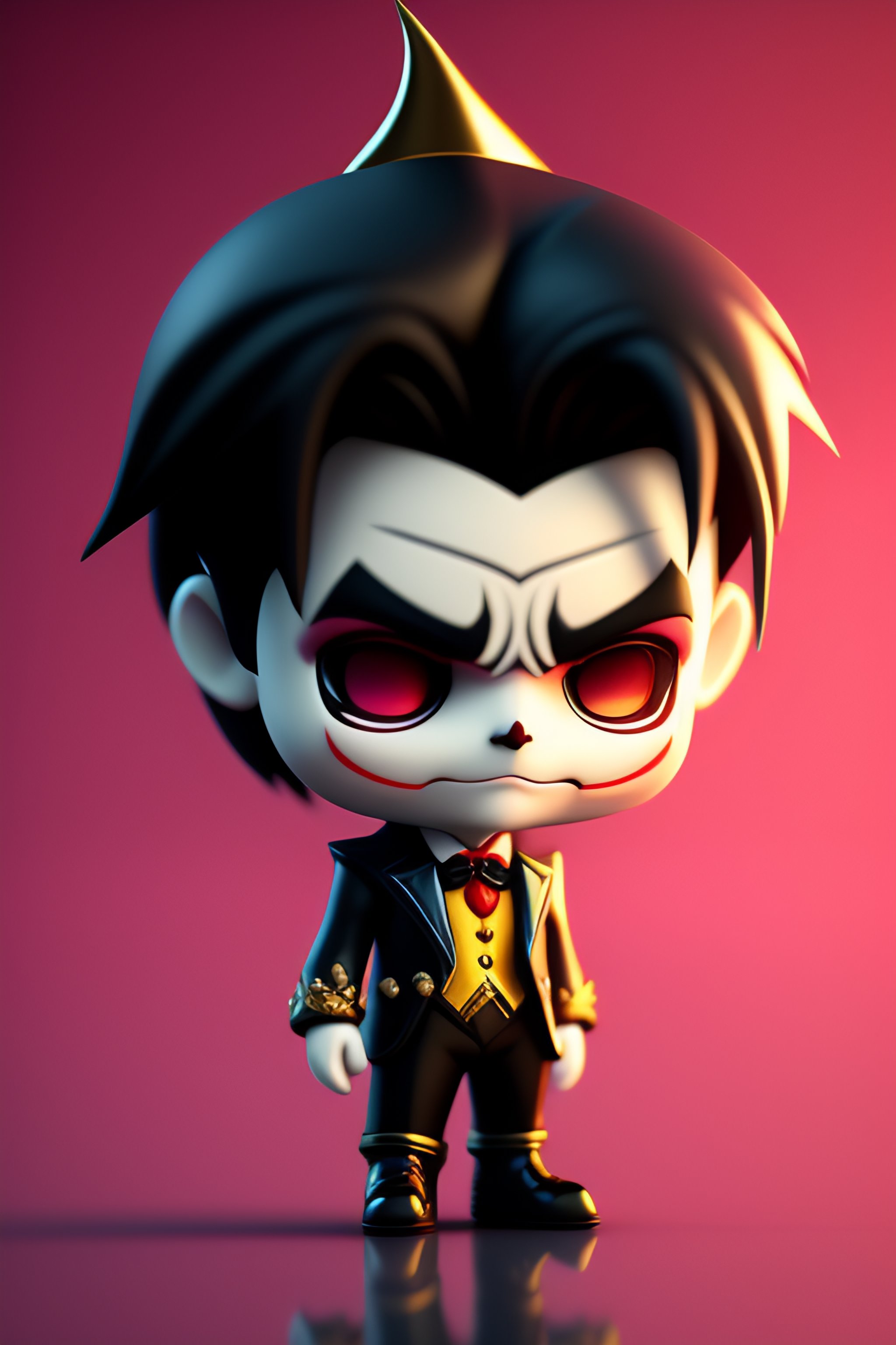 Lexica - Cute chibi DC Joker, 3d, unreal engine